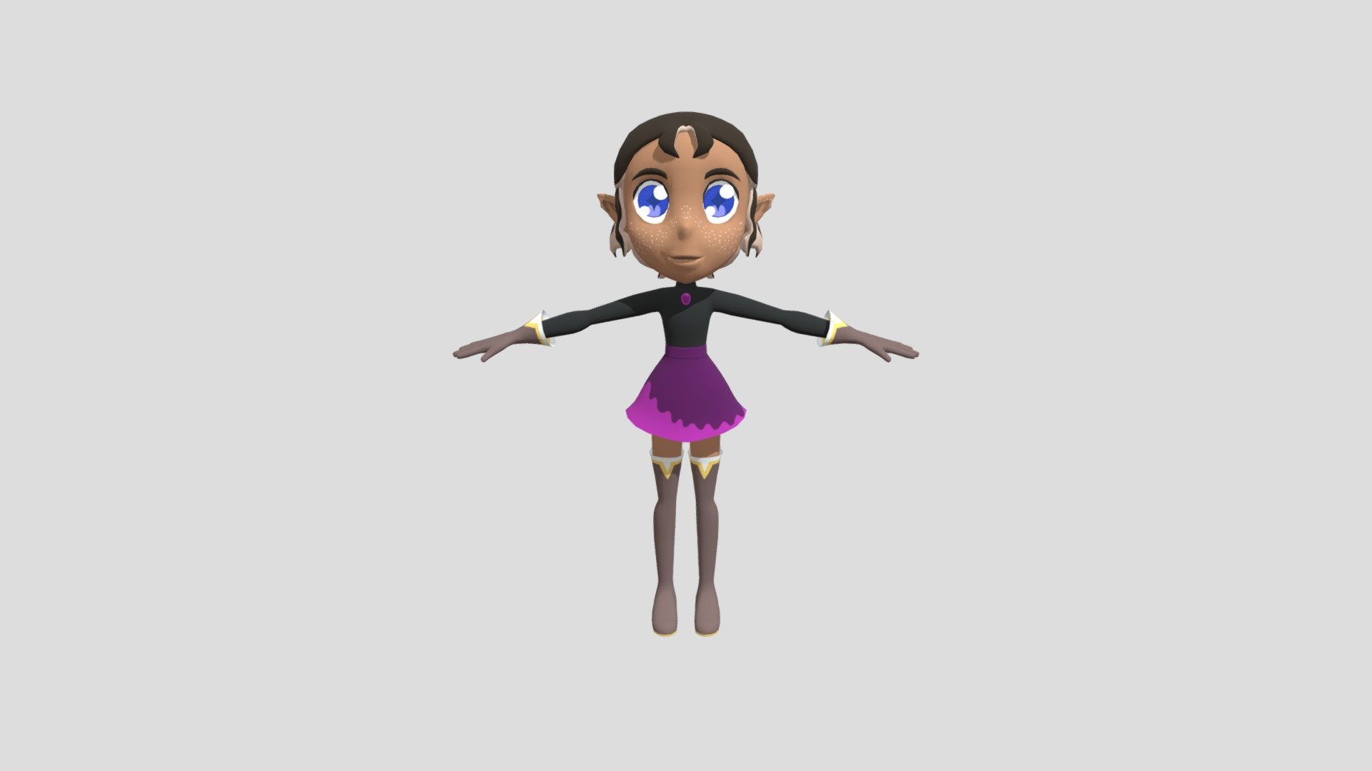 Zinnia Character Model - 3D model by Android28 [e814e98] - Sketchfab