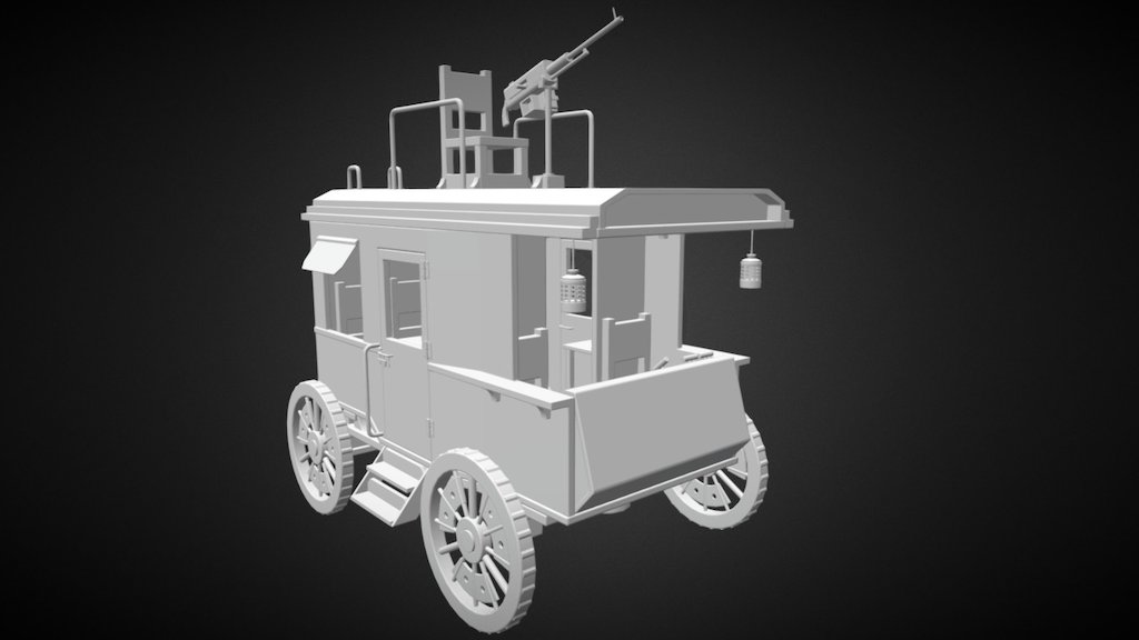 Steampunk Cart - 3D model by KrossPhaire3D [e815656] - Sketchfab