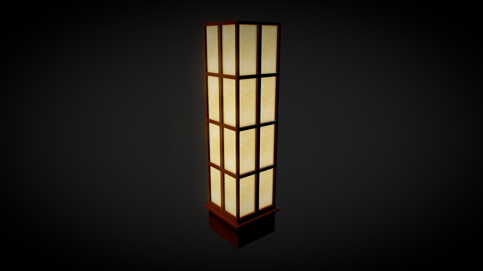 Japanese Lamp - Download Free 3D model by Aki_Kato [e816f01] - Sketchfab