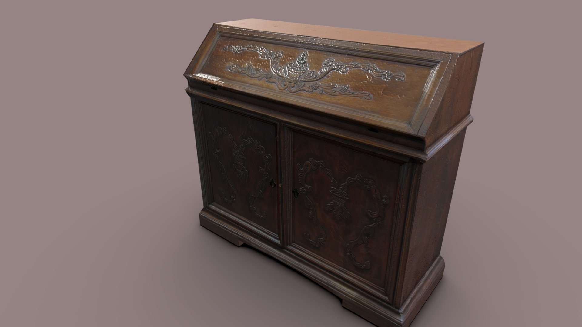 Old Italian Mobile "BURRONCINO" - Buy Royalty Free 3D model by Costi ...