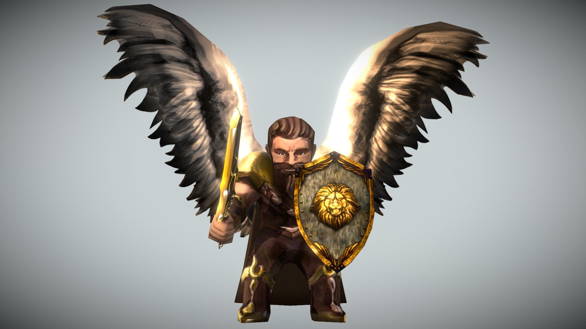 Paladin + Wings (LP) - 3D model by Leonardo Carvalho ...