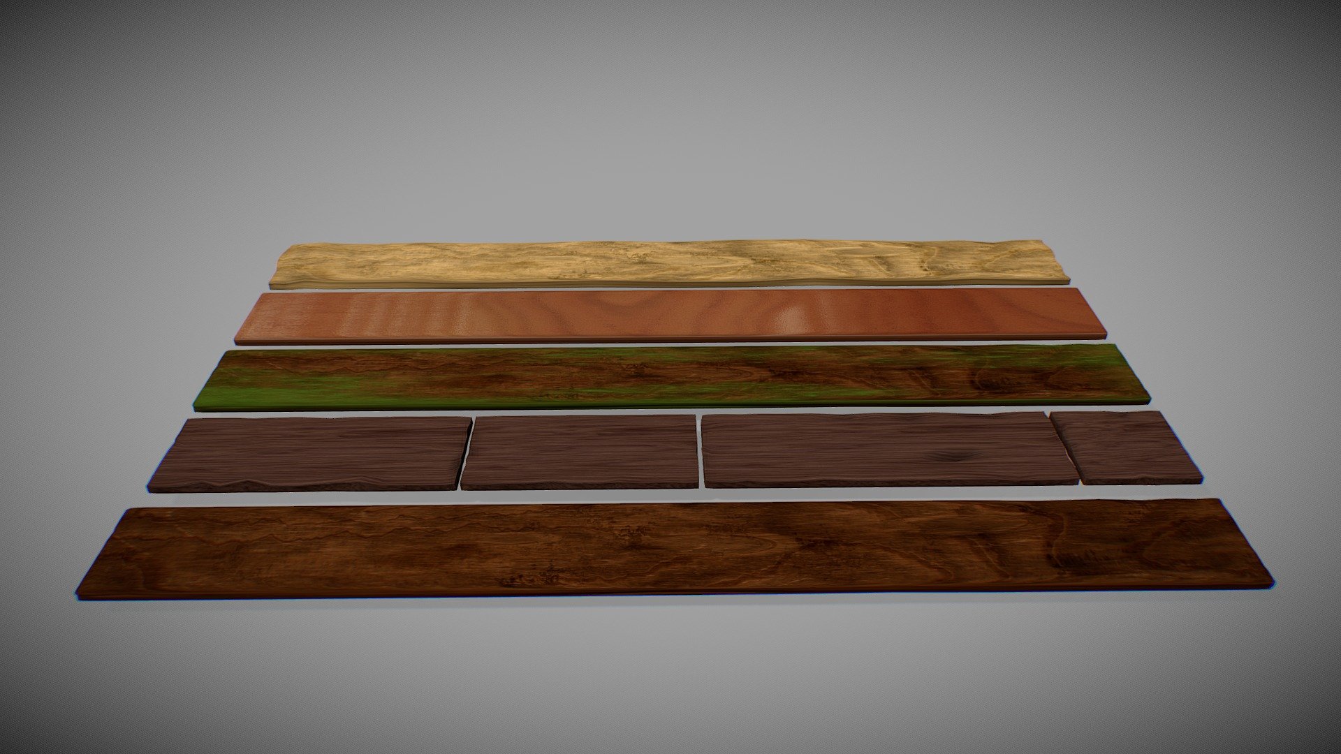 small wooden planks collection - Download Free 3D model by BUCKY ...