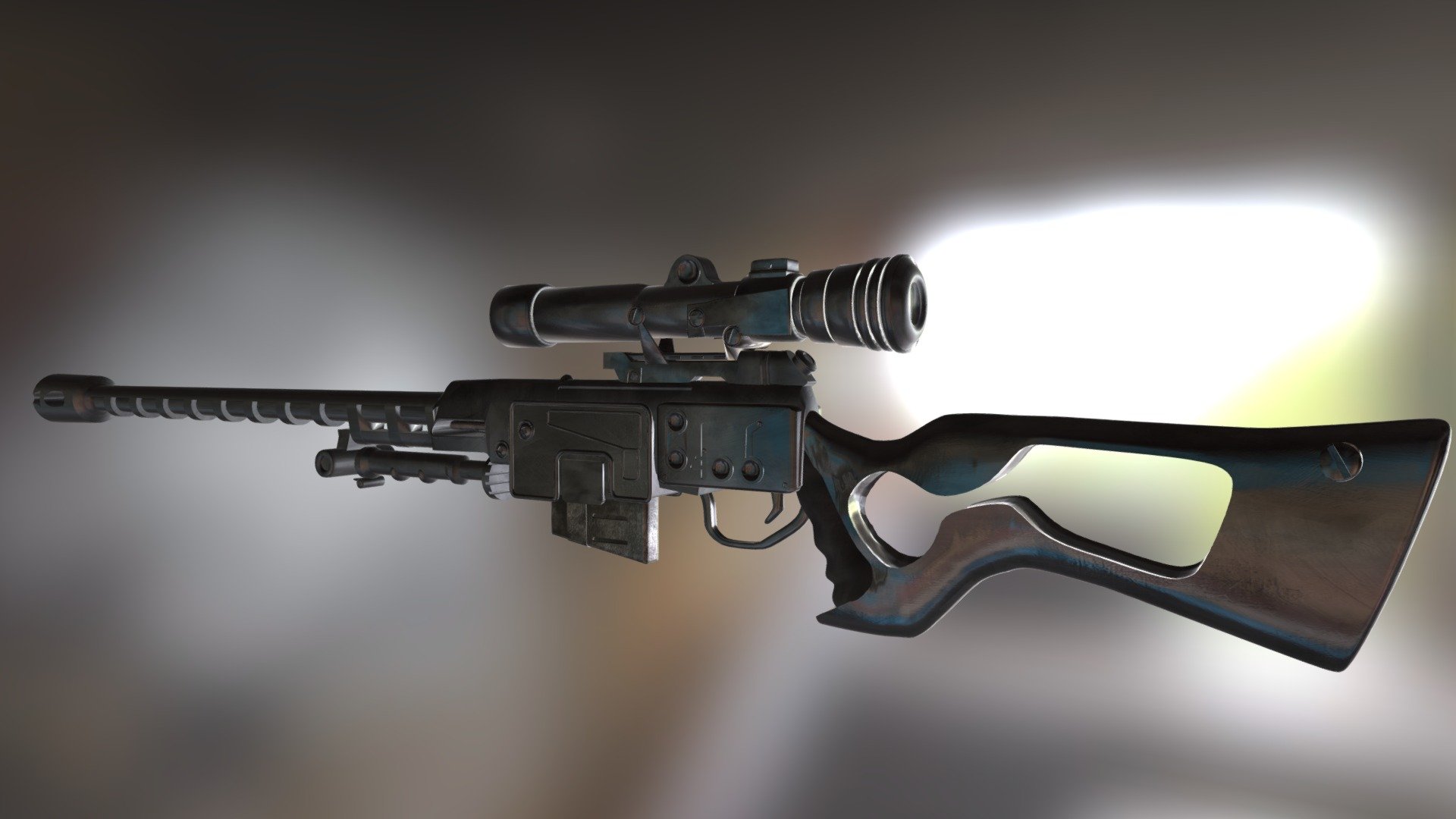 Sniper - 3D model by Mykol [e81c153] - Sketchfab