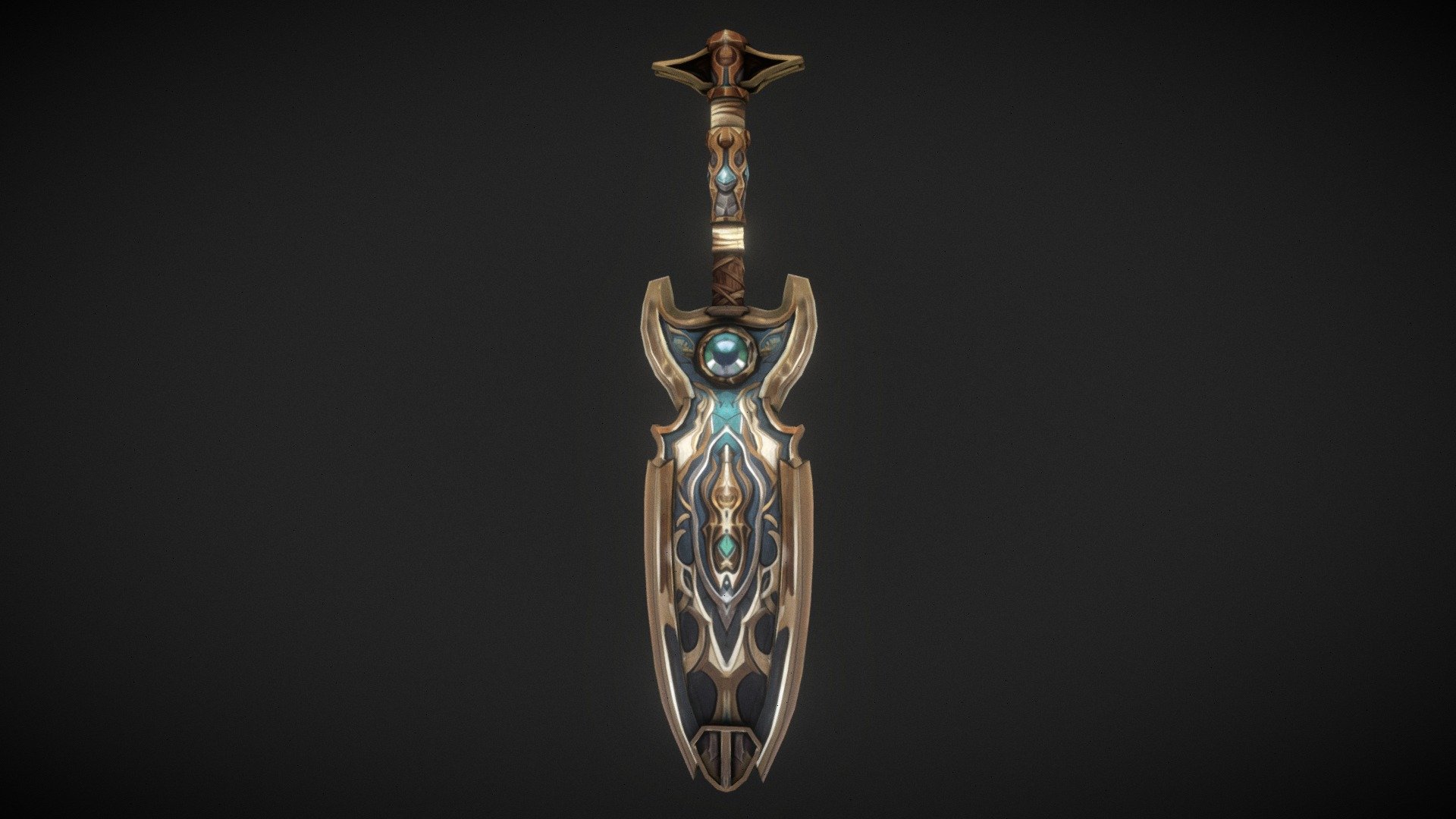 Sword Handpainted Texture Stylized Lowpoly - Buy Royalty Free 3D model ...