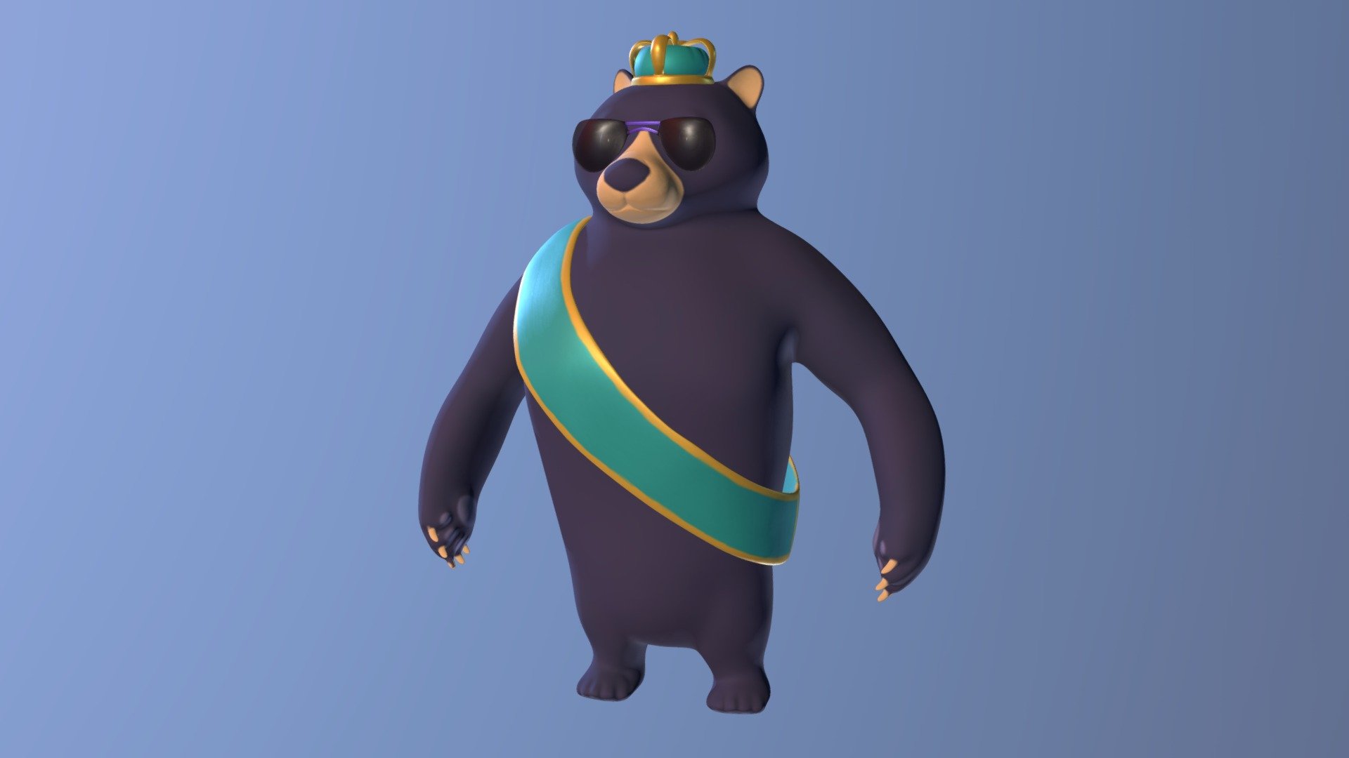 King Bear Final - 3D model by lauratrsp [e81dbc0] - Sketchfab