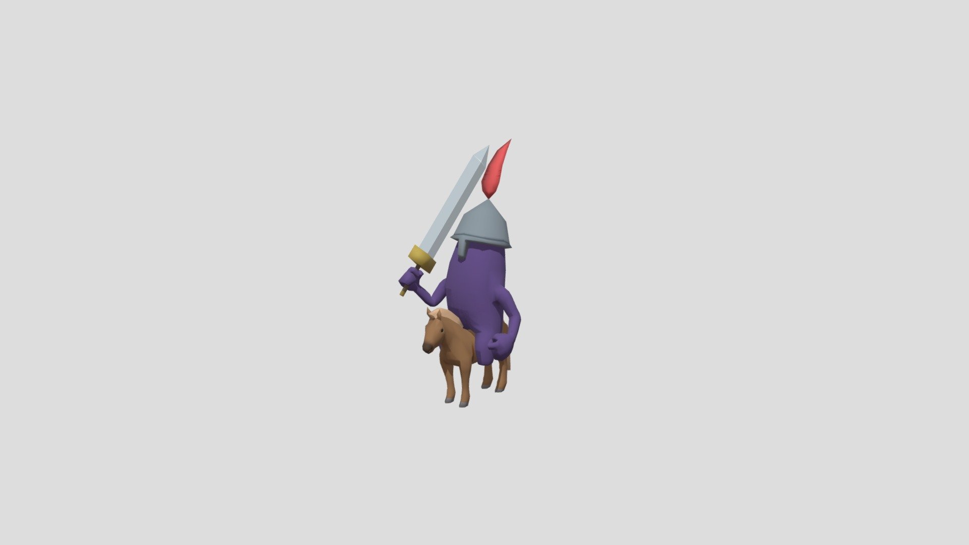 3D Character Sword Ride - 3D model by Sigmoid Button Assets ...