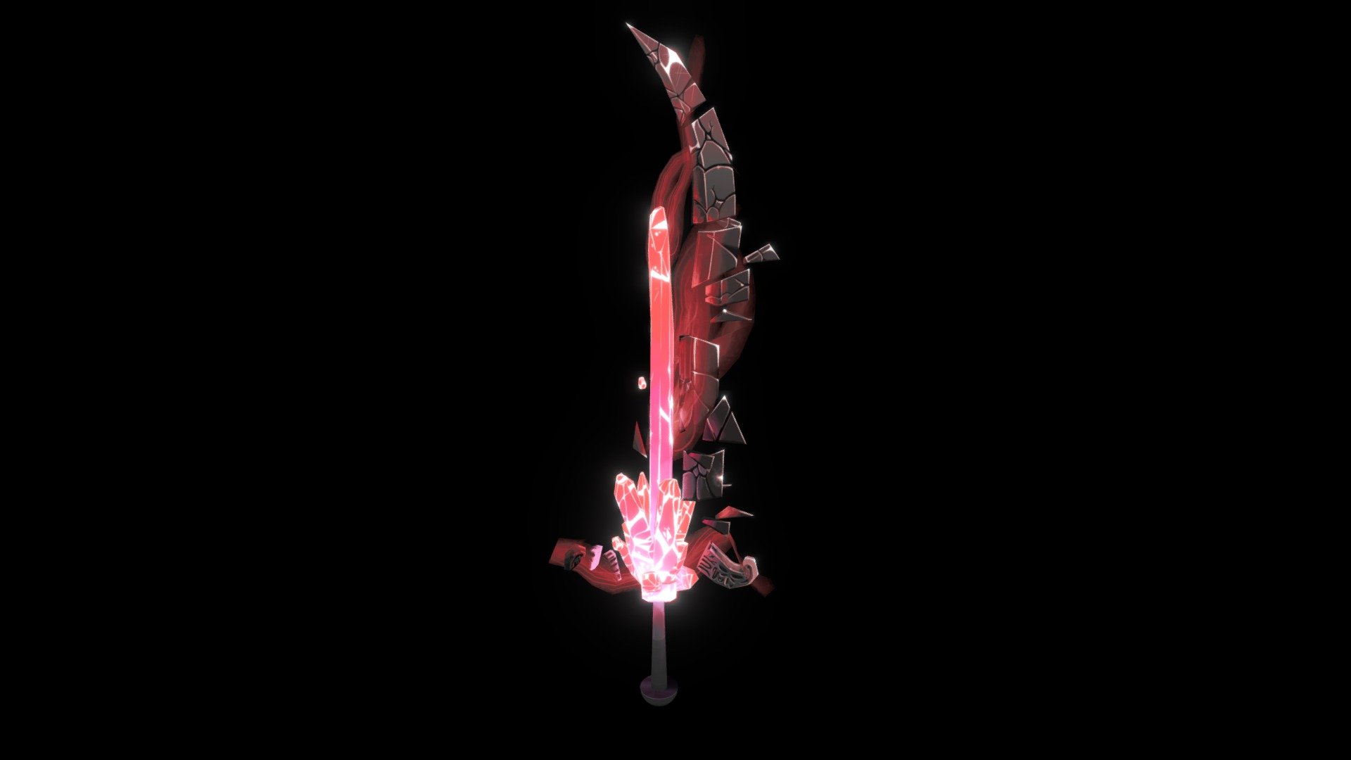 shattered Crystal Sword animated - 3D model by Julien Schoots ...