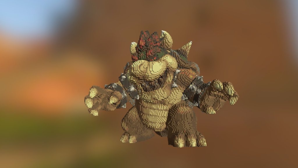 Bowser Minecraft Collectible - 3D model by bcork [e823f27] - Sketchfab
