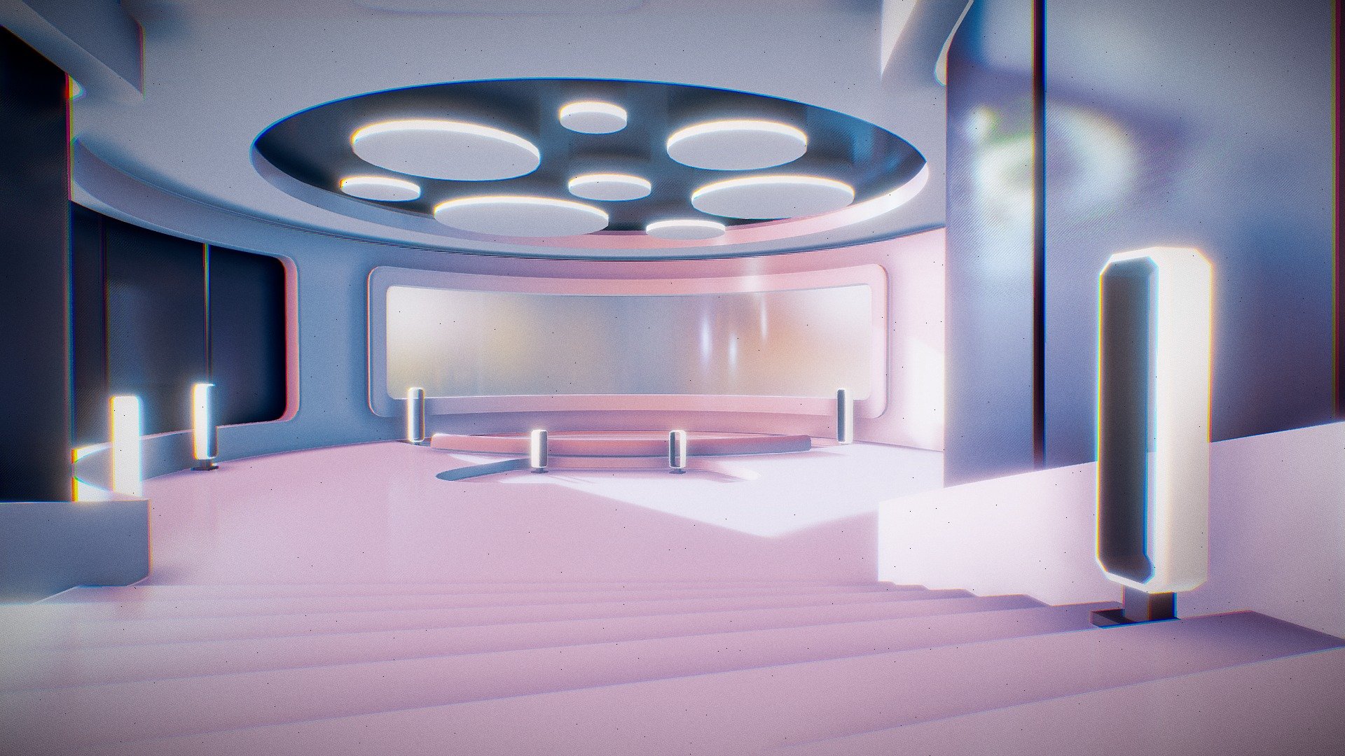 VR Metaverse Spaceship Interior 02 - Buy Royalty Free 3D model by ...