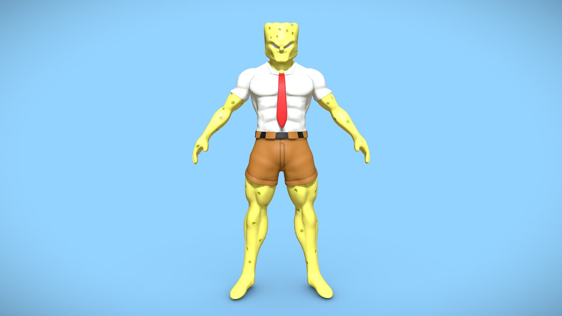 SpongeBob Muscle - Buy Royalty Free 3D model by Shin Xiba 3D (@Xiba3D ...