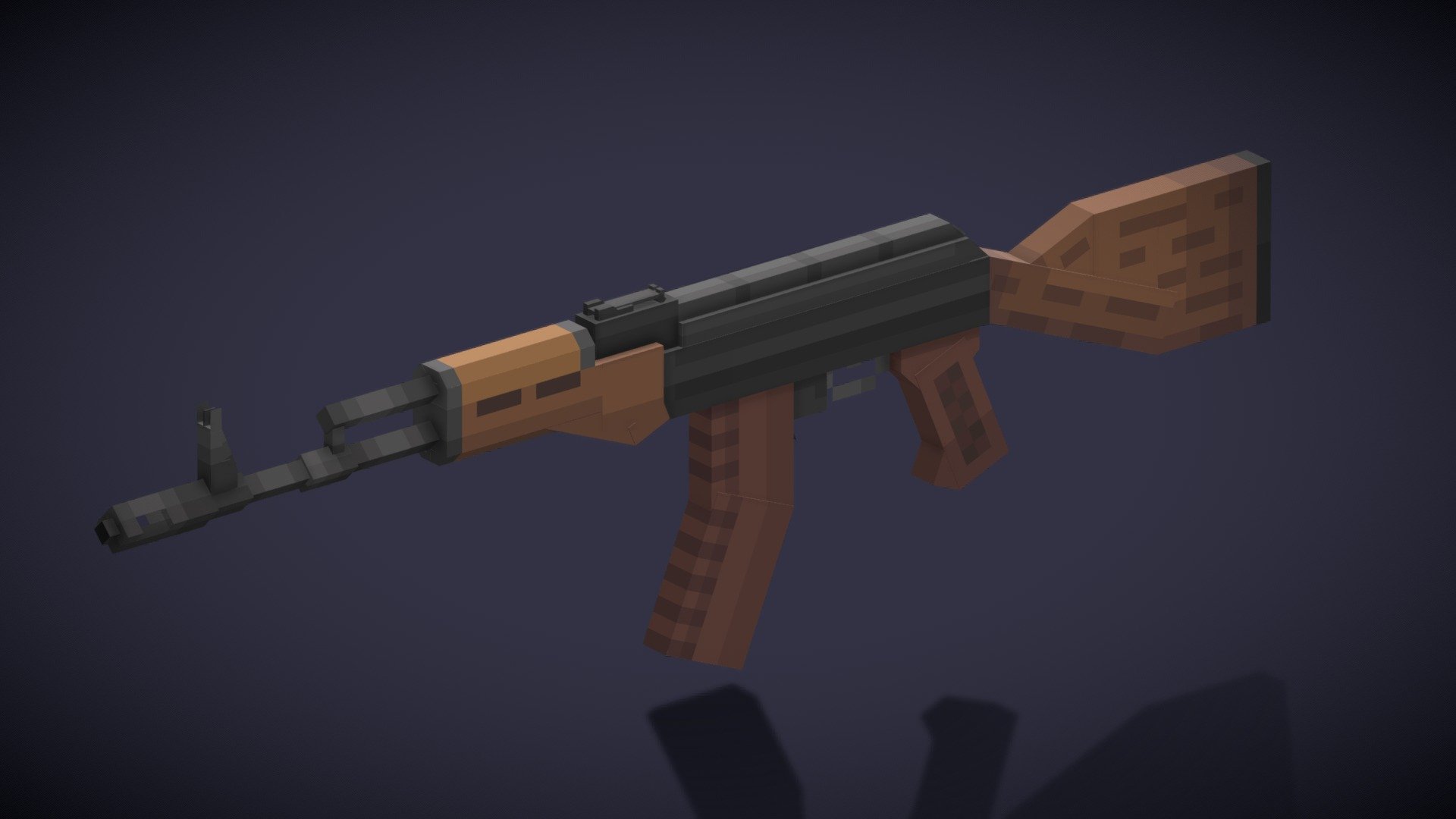 AK-74 - 3D model by Art Center Studio | BlockBench | Minecraft ...