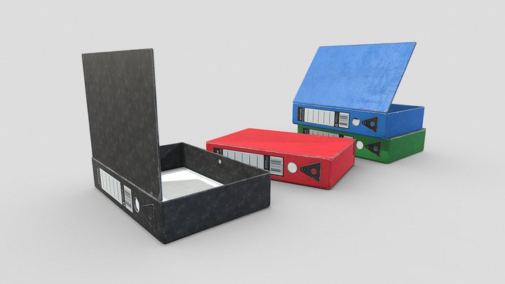 Folder 3D models - Sketchfab