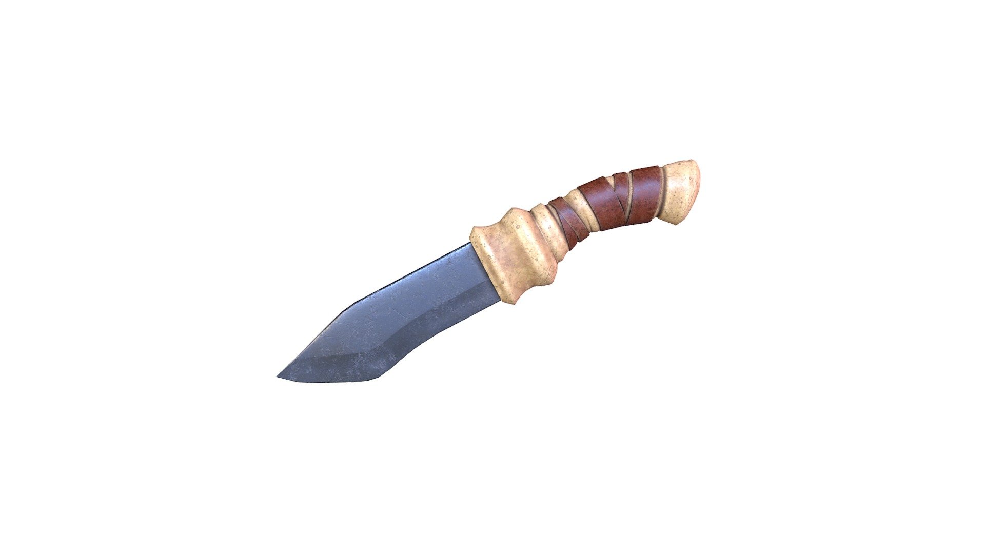 Bone Hilt Knife - 3D model by Dakota (@koterboat) [e82d5f5] - Sketchfab