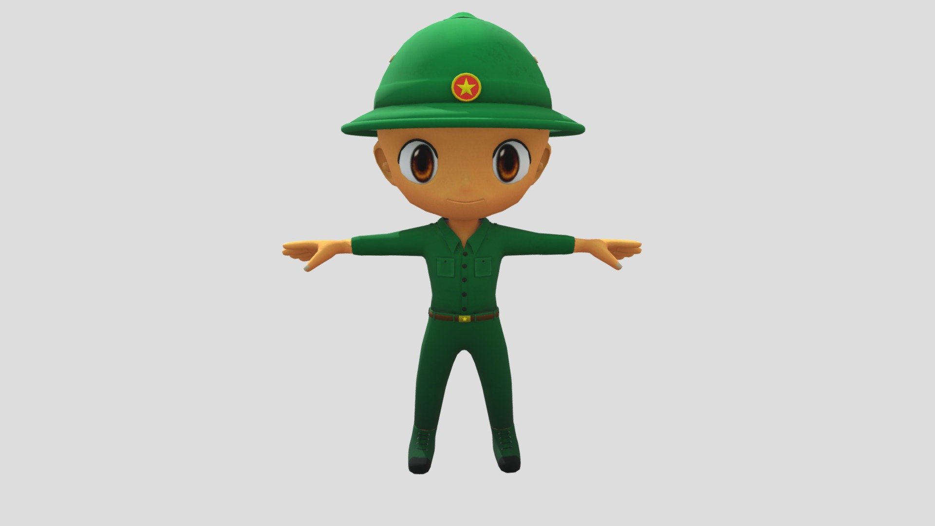 Chibi Vietnamese soldier - Download Free 3D model by Phạm Xuân Đáng ...