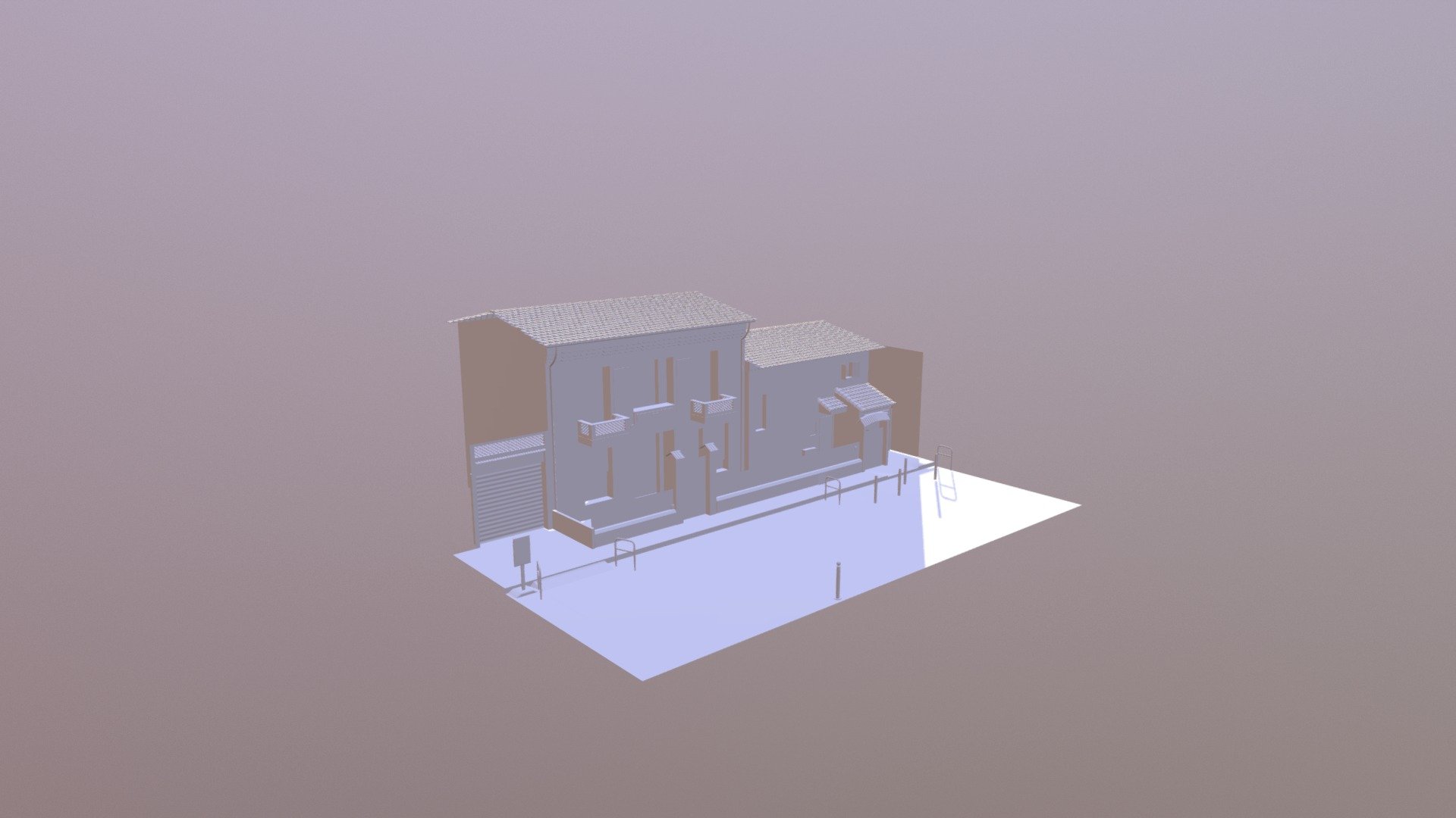 Street Scene - 3D model by Pneu [e830adb] - Sketchfab
