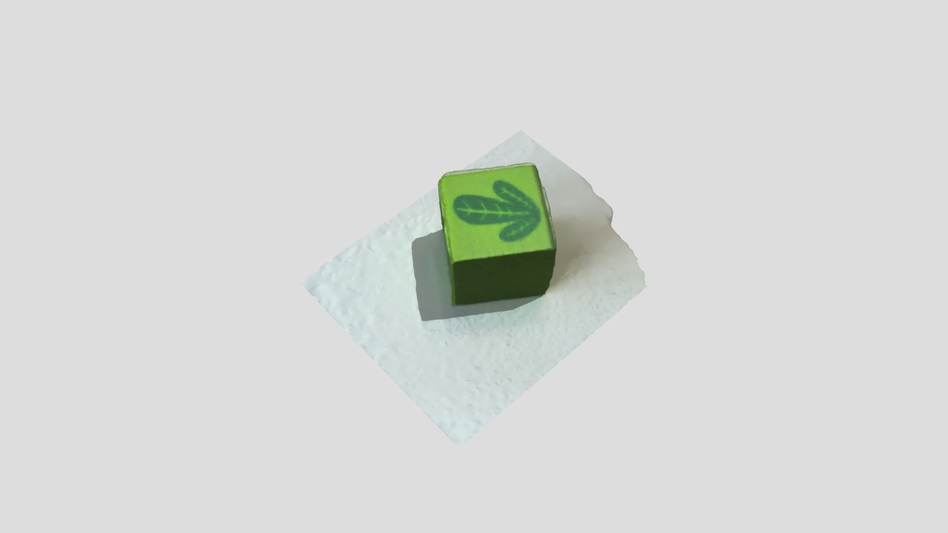 Green Cube On Paper - 3d Scan - Download Free 3D model by Adrian ...