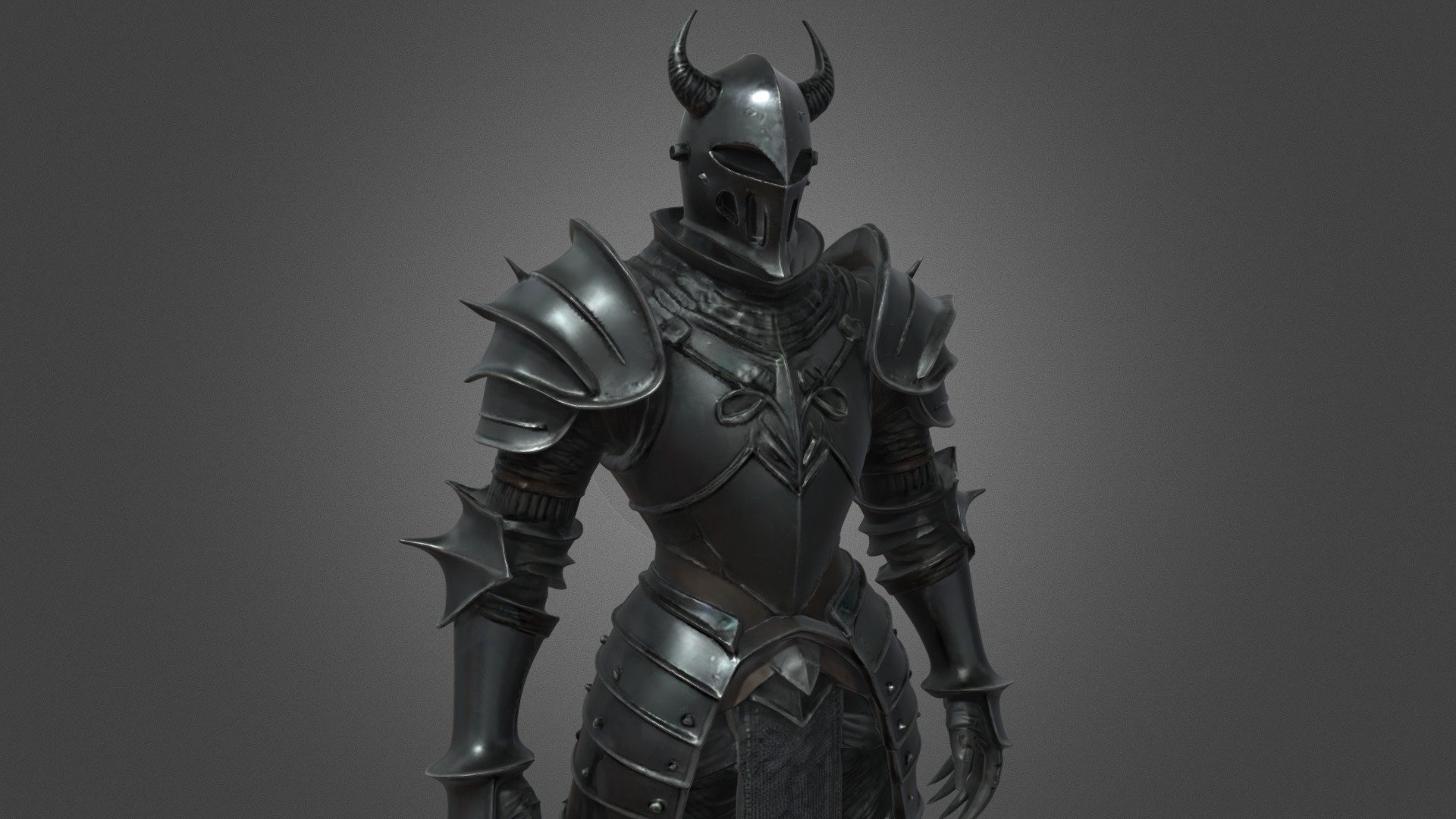 Dark Gothic Armored Demon Knight - 3D model by Pigcraft (@s8819296 ...