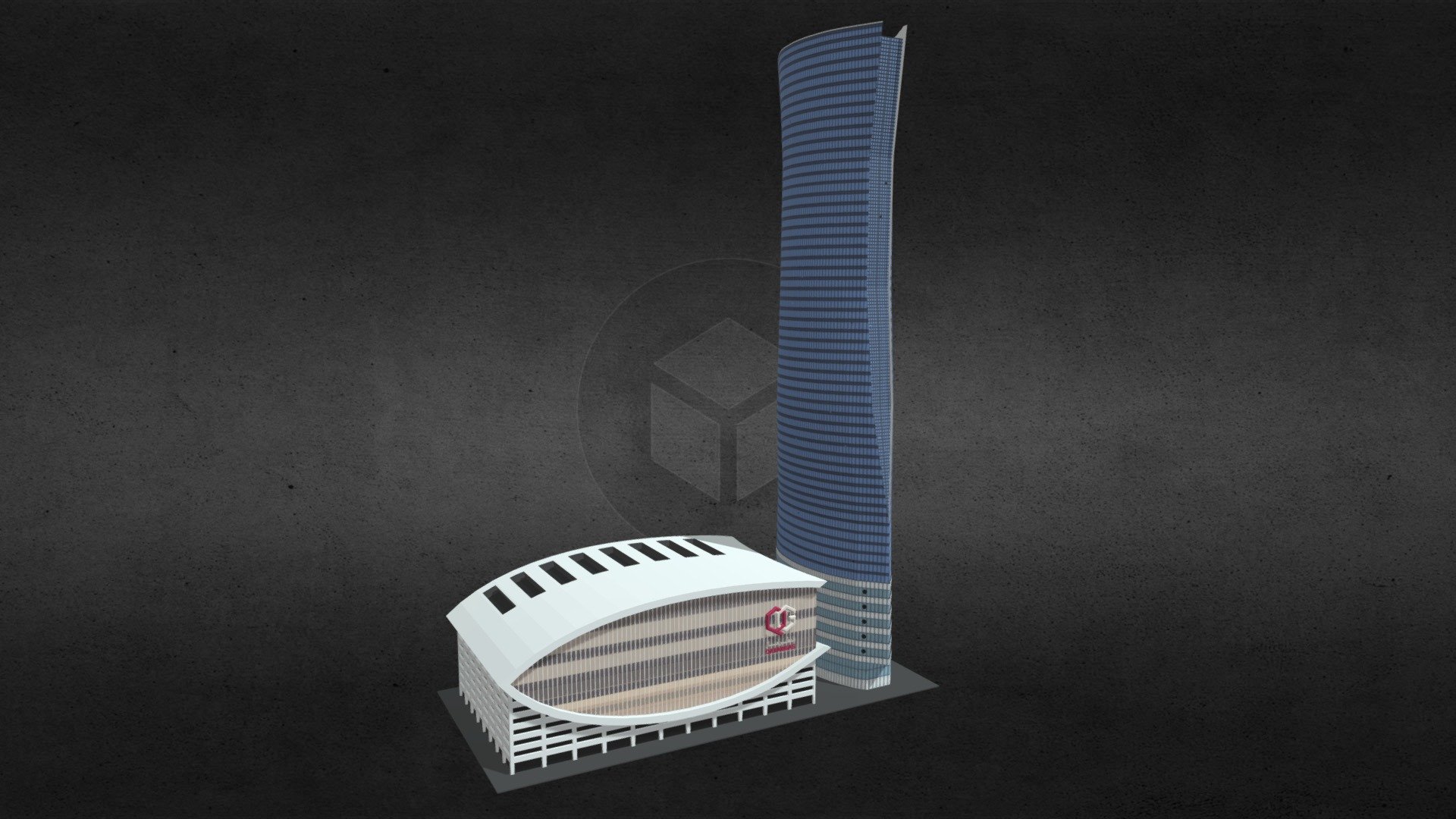 Navigation Tower Qatar - 3D model by nuralam018 [e835374] - Sketchfab