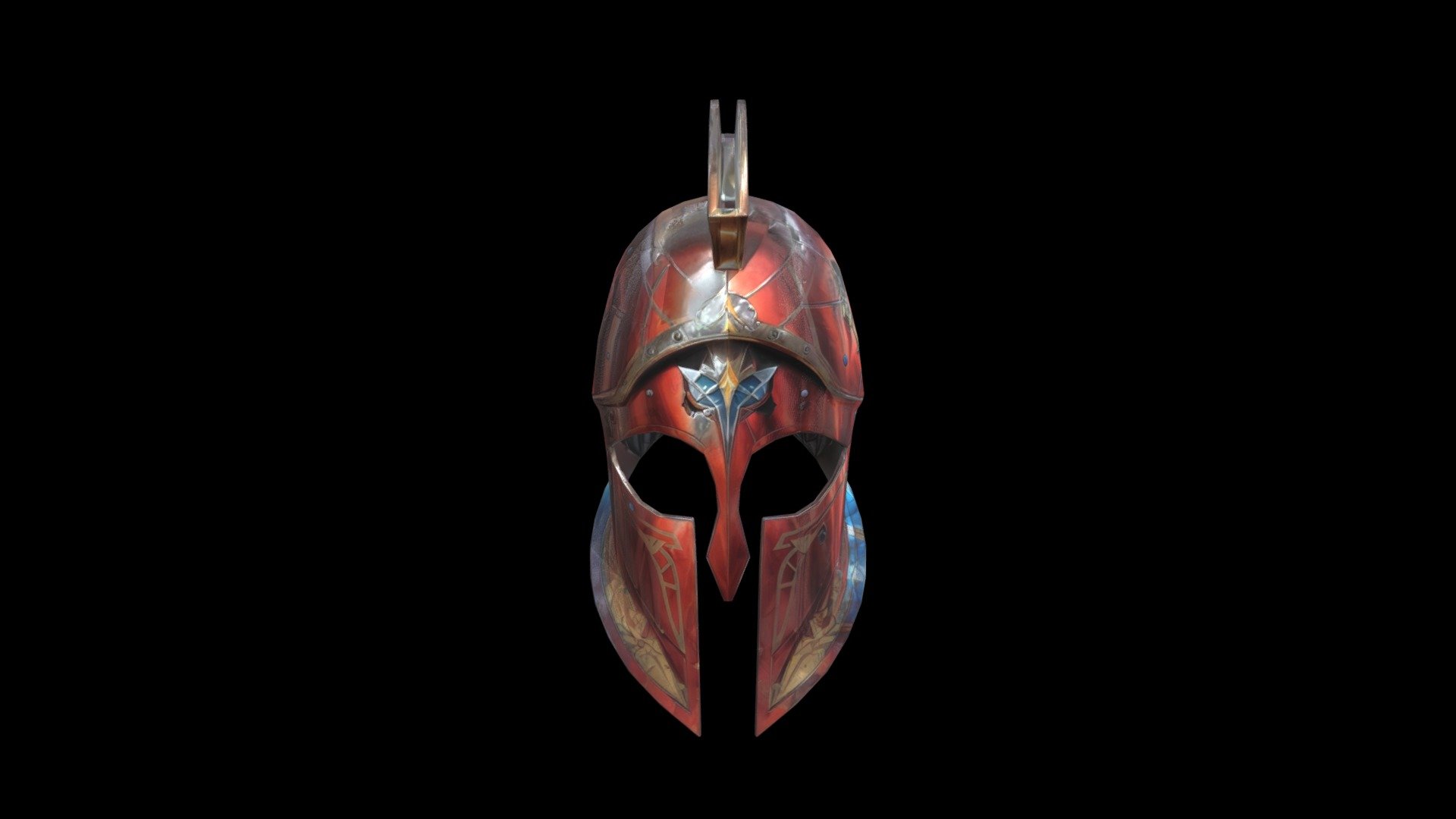 Meshy Helmet Fantasy Chaosforge Mask - Download Free 3D model by klrxyz [e835dee] - Sketchfab