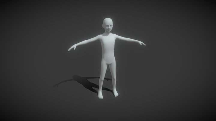 Boy-body-base-mesh 3D models - Sketchfab