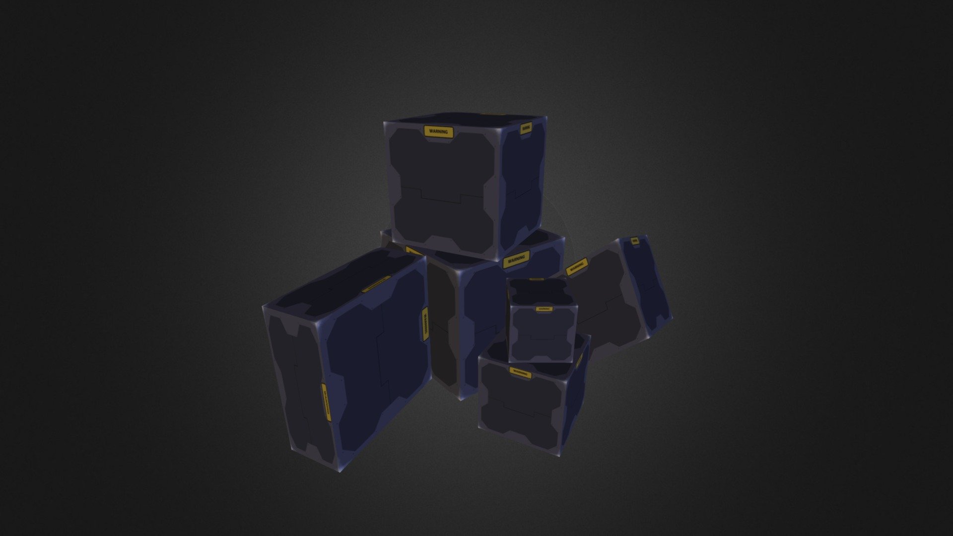 crate stack - 3D model by Zedicon-Carne [e83c592] - Sketchfab