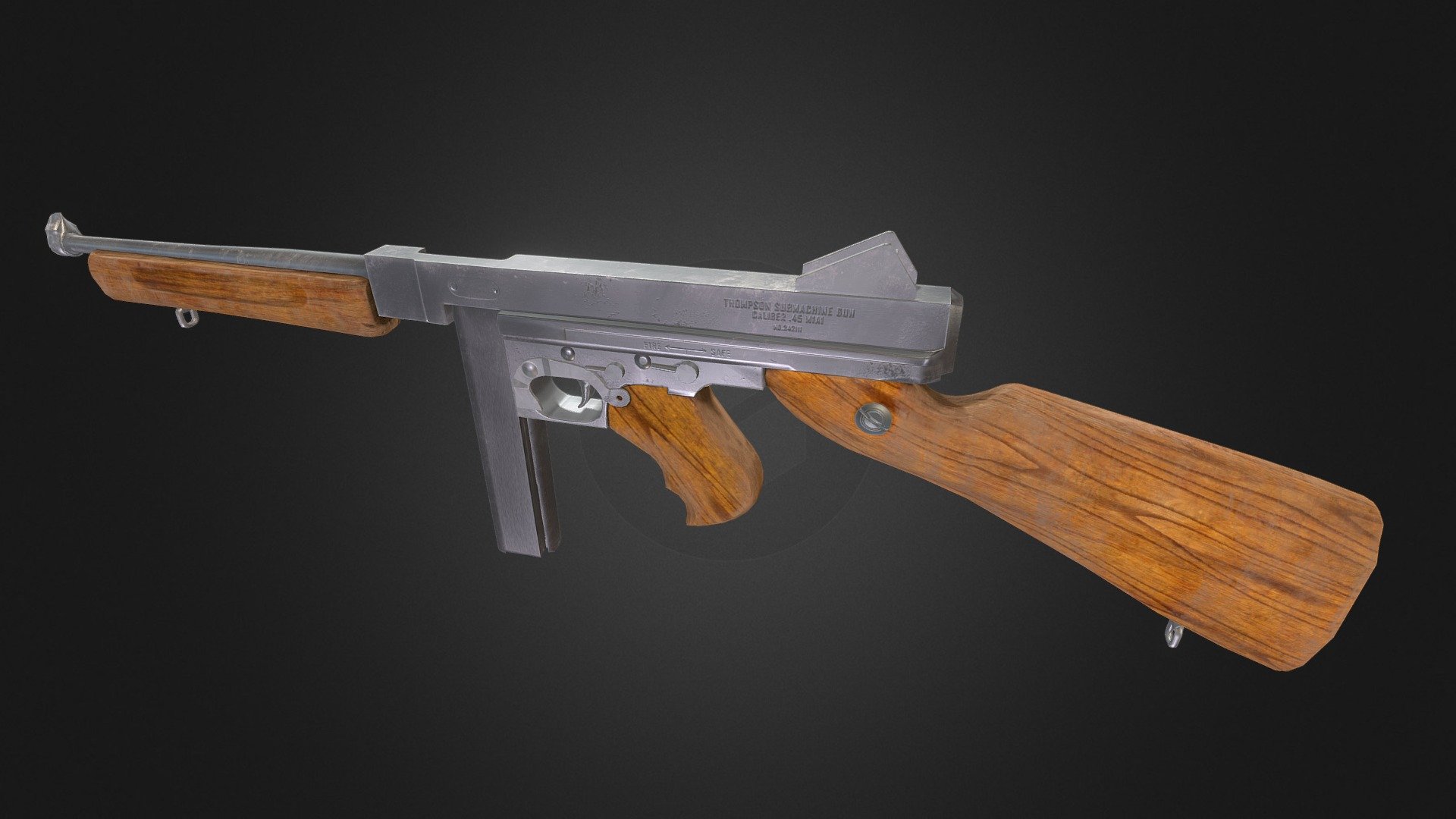Thompson Gun Model - 3D model by Madison McWhorter (@Navahkiin ...