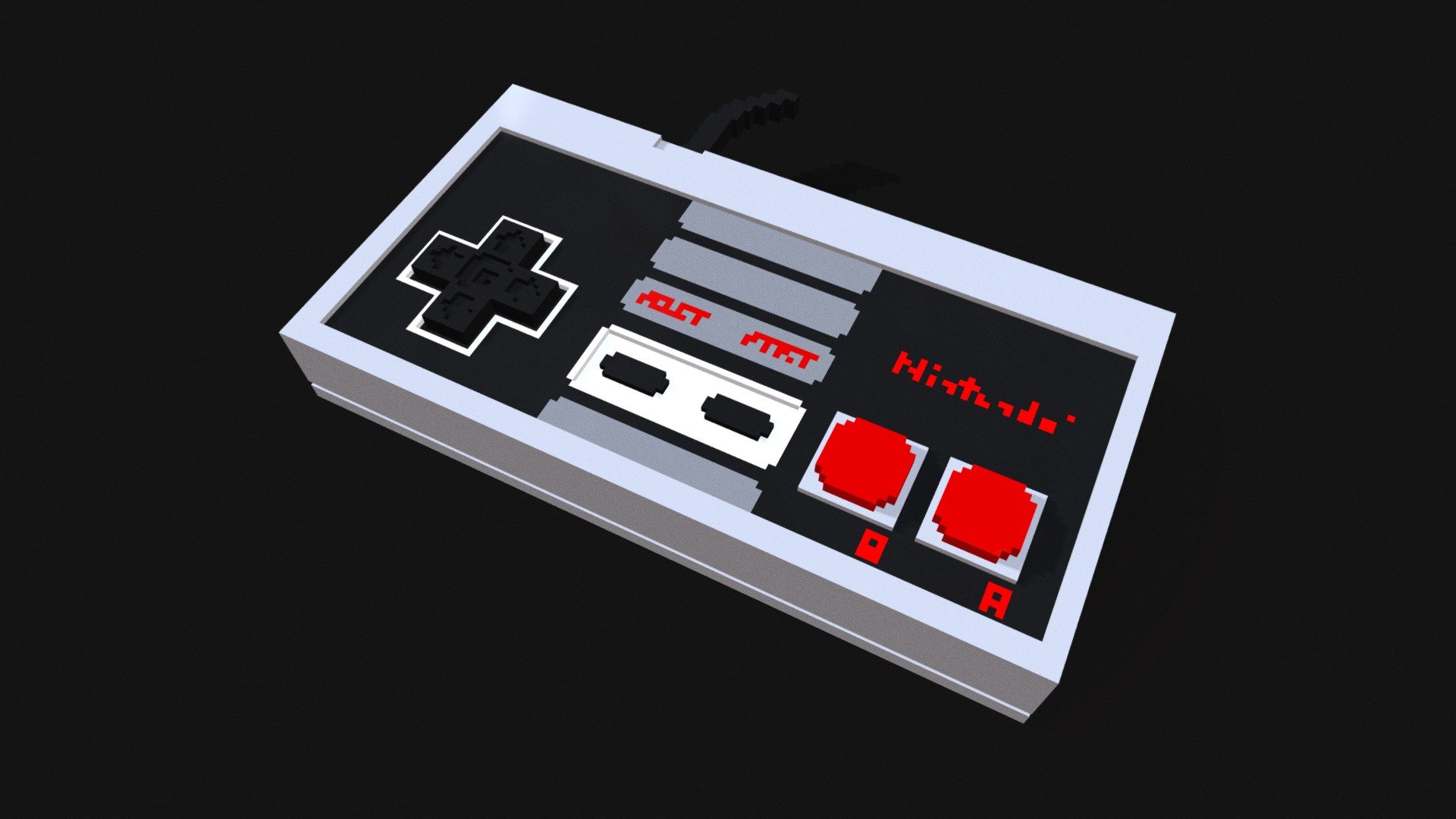 NES Controller - 3D model by gatostao [e83cd8b] - Sketchfab