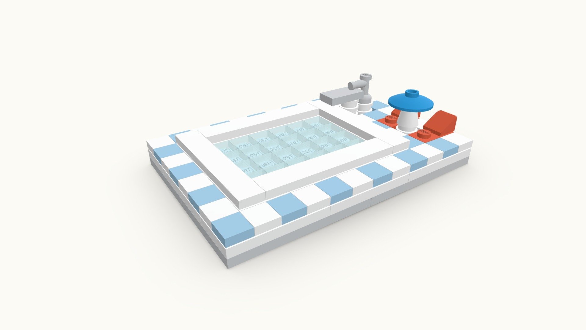 LEGO Swimming Pool MOC [#R014] - Download Free 3D model by The Bobby ...