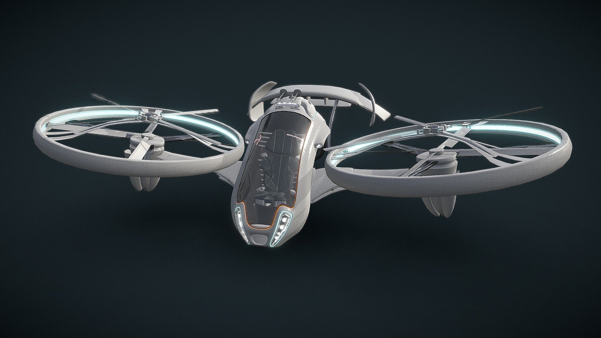 Sci-fi Aircraft - 3D model by borysowiec [e841495] - Sketchfab