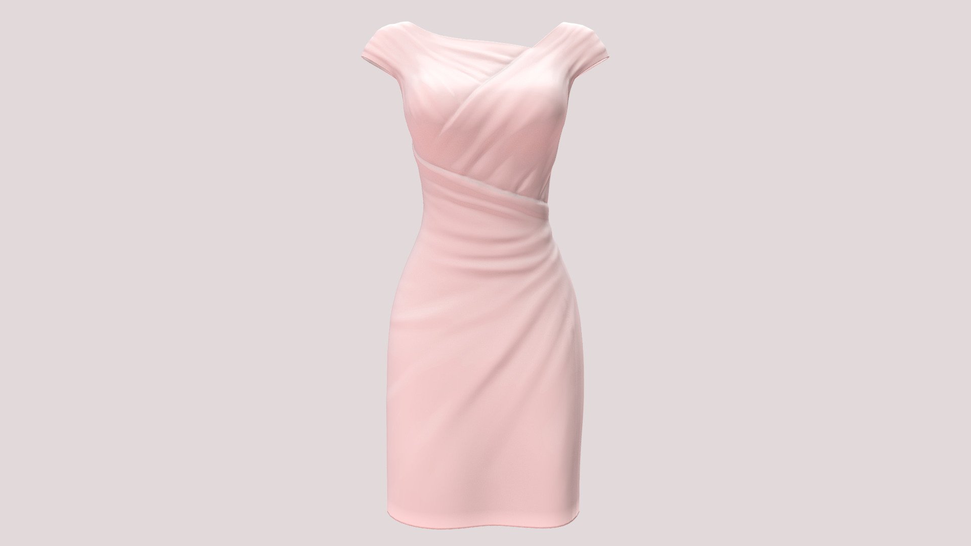 Female Sleeveless Sheath Dress - Buy Royalty Free 3D model by 3dia ...