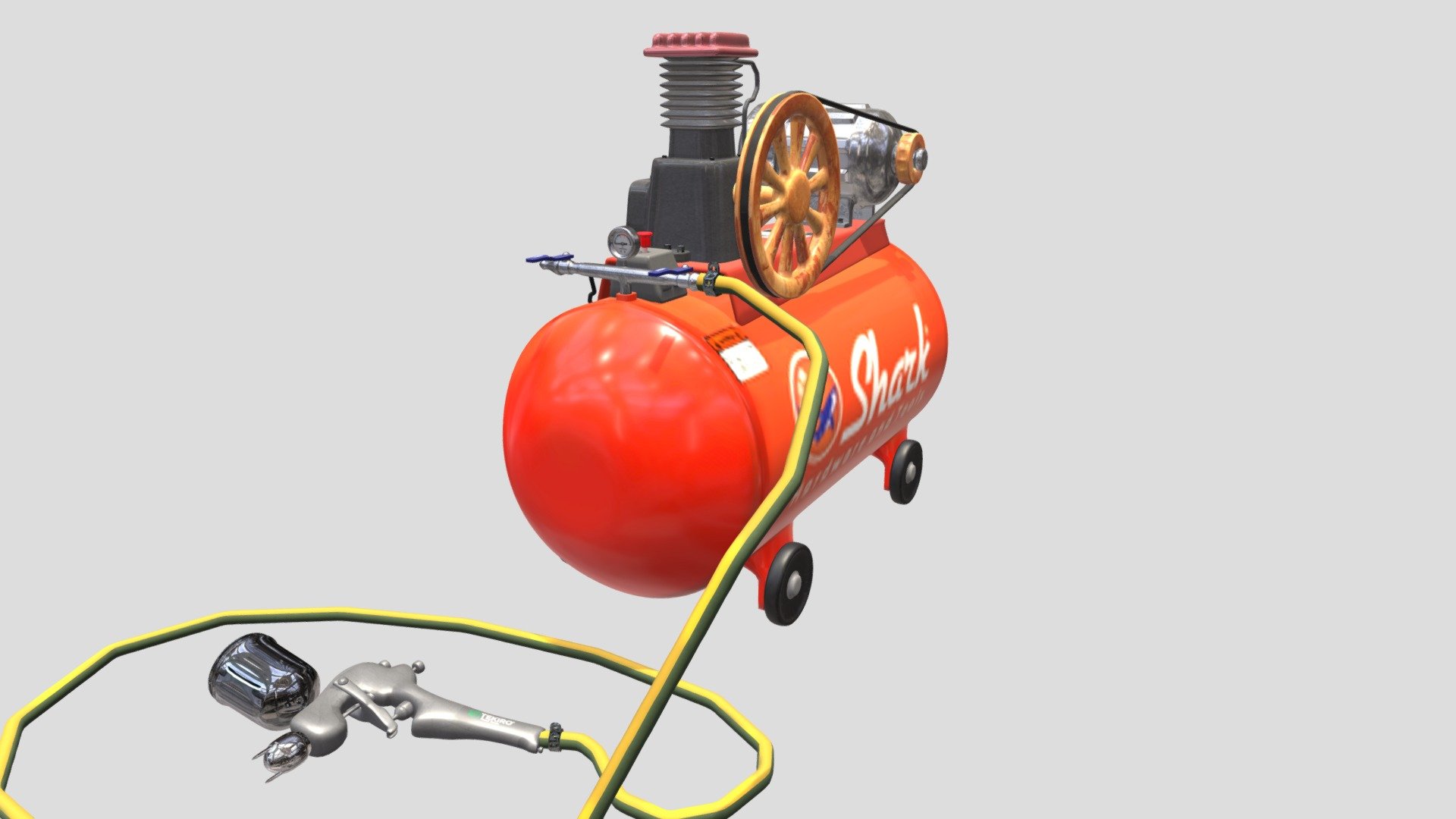 Air Compressor - 3D model by ariefdirgakusuma [e84b555] - Sketchfab