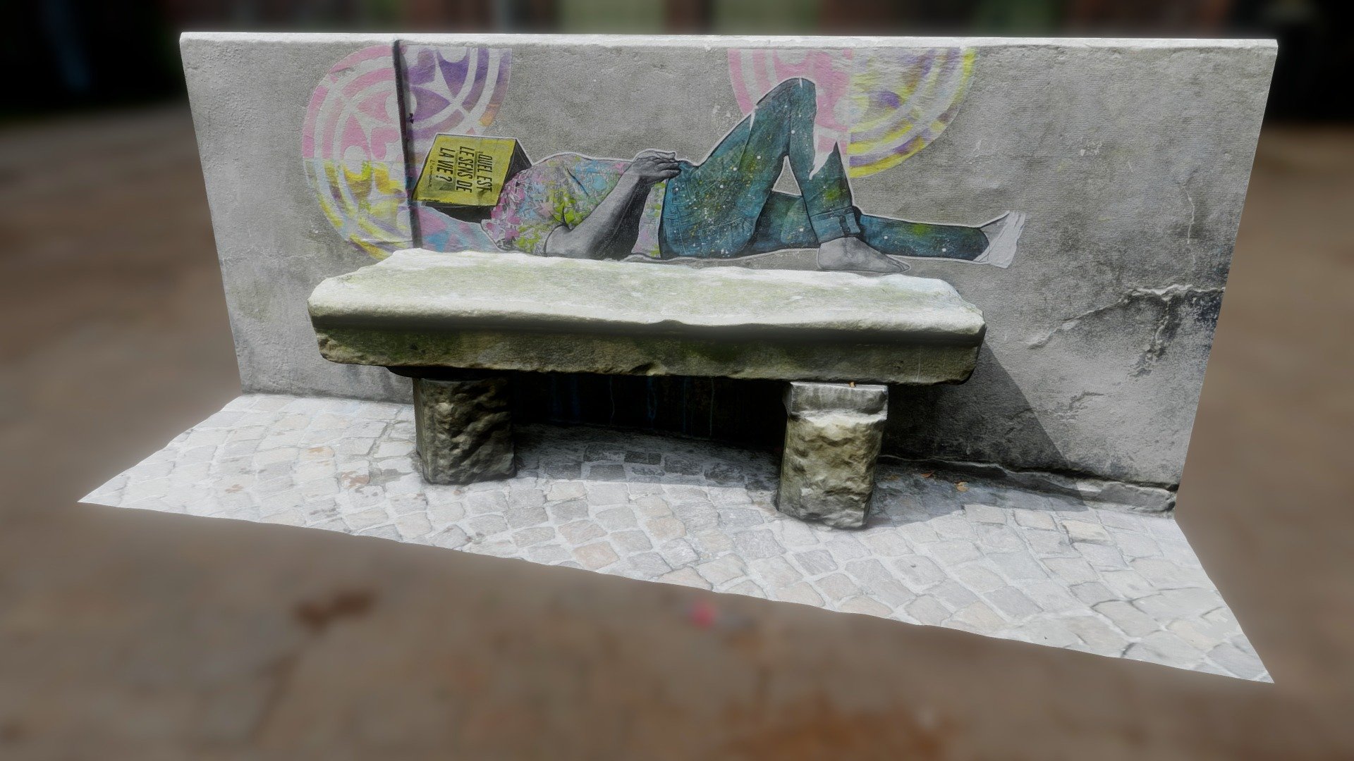 S041 Graffiti Bench - Download Free 3D model by bimage [e84d6af ...