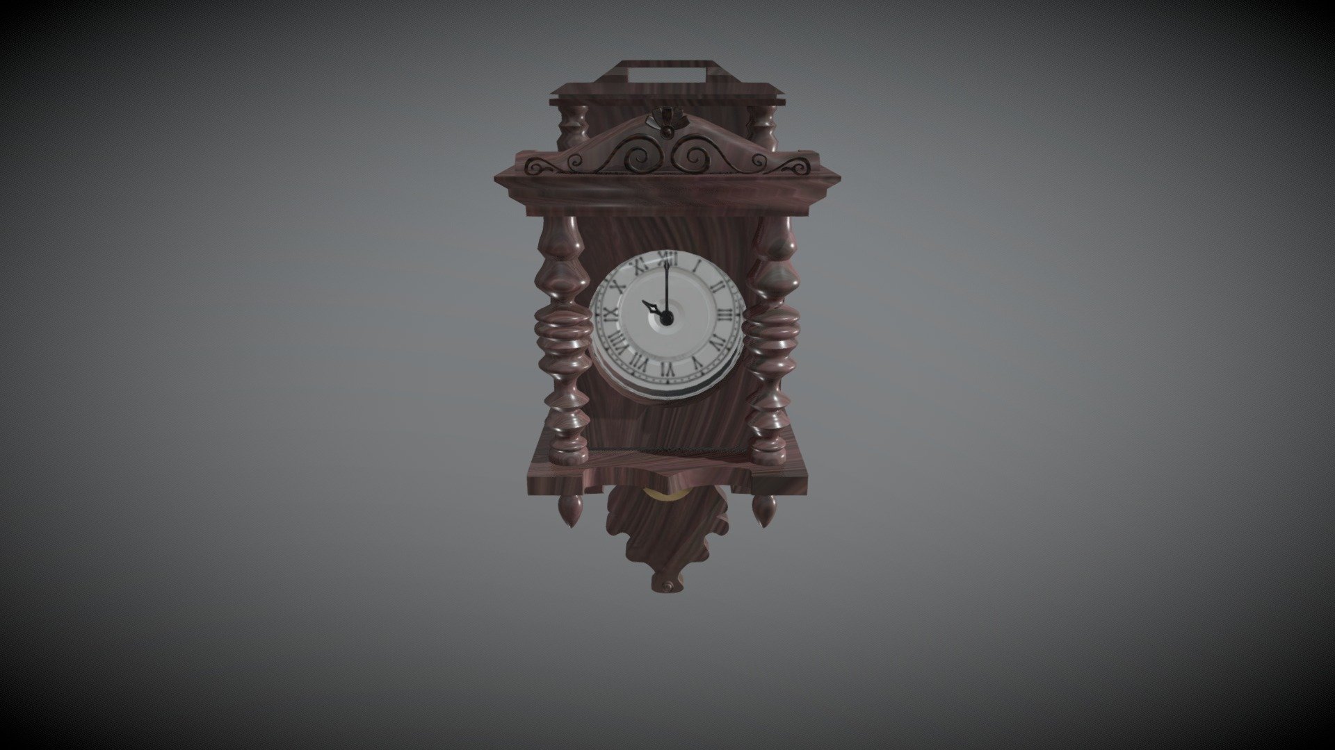Antique Clock - 3D model by Mithrender [e84d74b] - Sketchfab