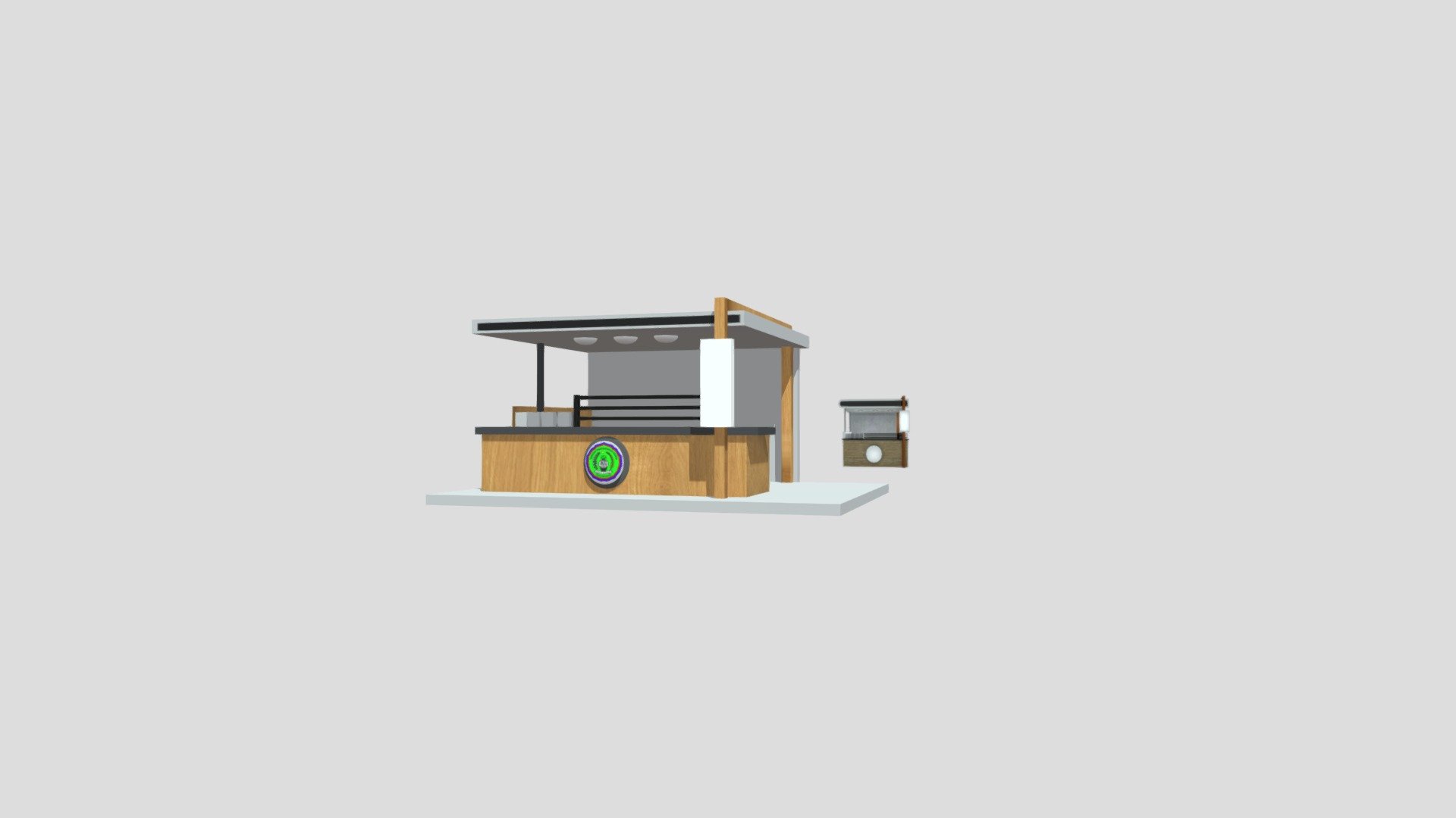 booth design hohoho:v - 3D model by Sakila.Patrisia [e84dfee] - Sketchfab