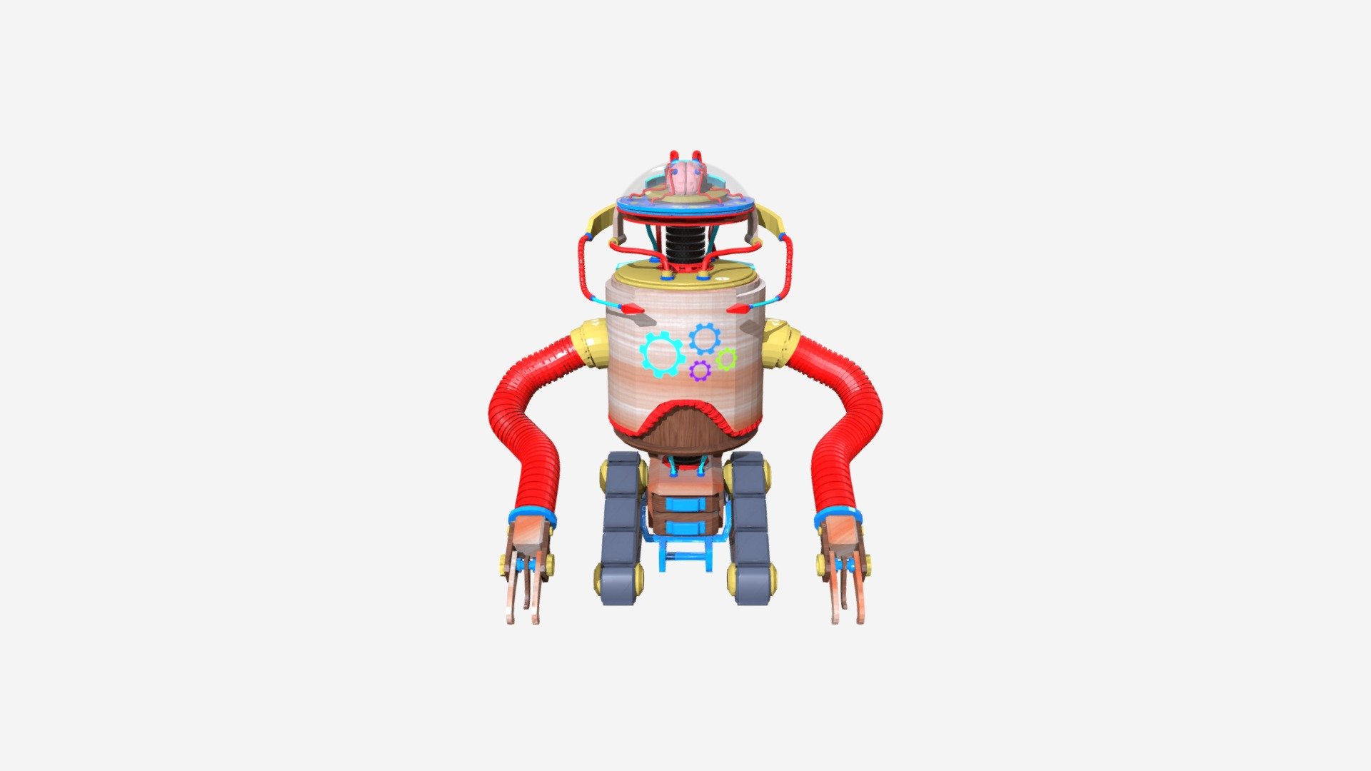 Robot Texture Stylized execrise - 3D model by JackieZ (@Saltyfishz ...