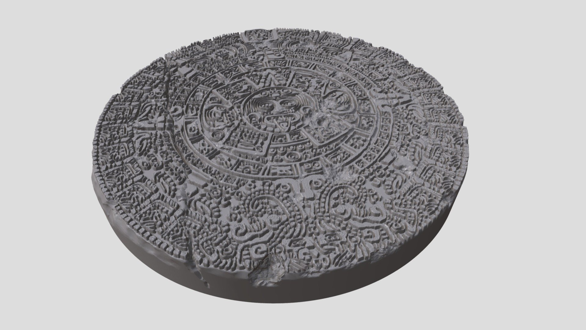 Aztec Calendar Stone - Download Free 3D model by LucasPlata [e85205e ...