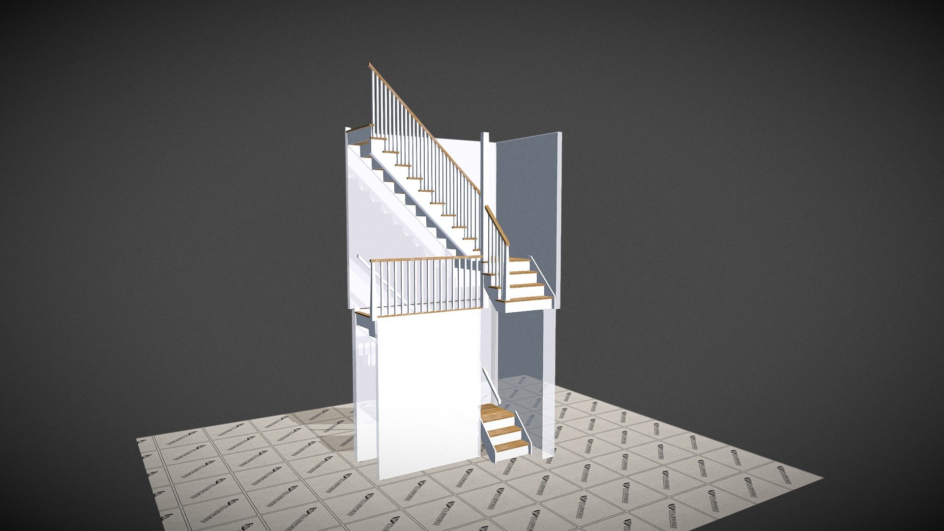PDL CONTRACTING_69 Forbes_Stair Design_REV1 - 3D model by STW (@scottu ...