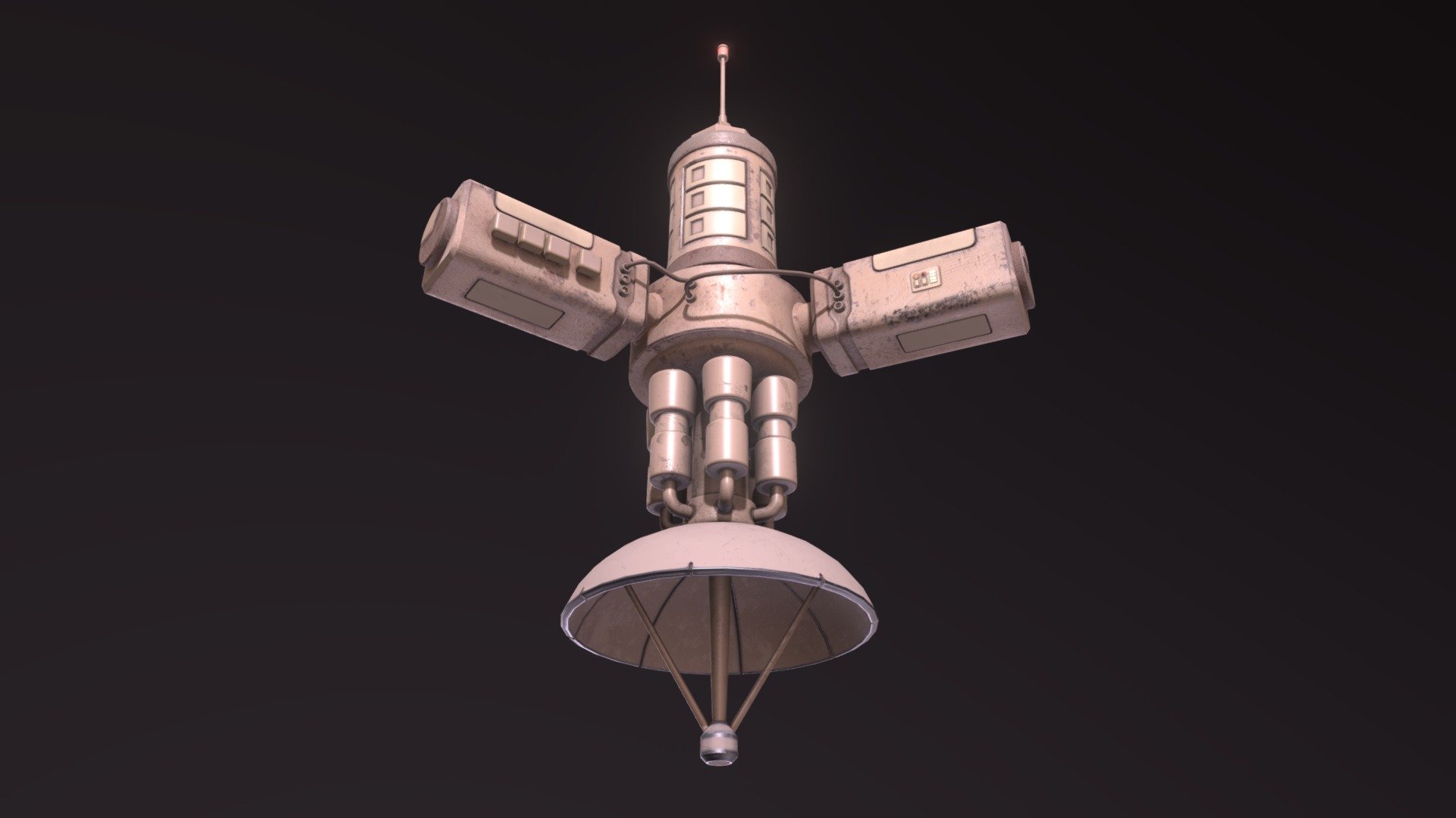 Stylized Simple Satellite - 3D model by Art-Teeves [e854292] - Sketchfab