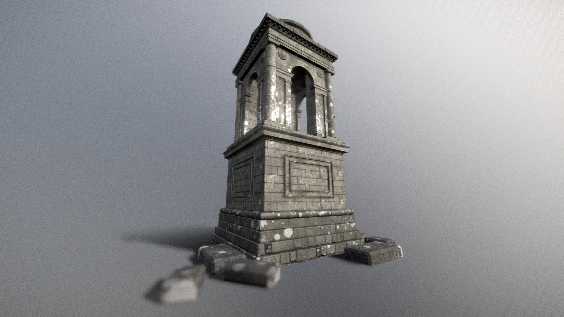 Stone Tower - 3D model by tnjngy [e855253] - Sketchfab