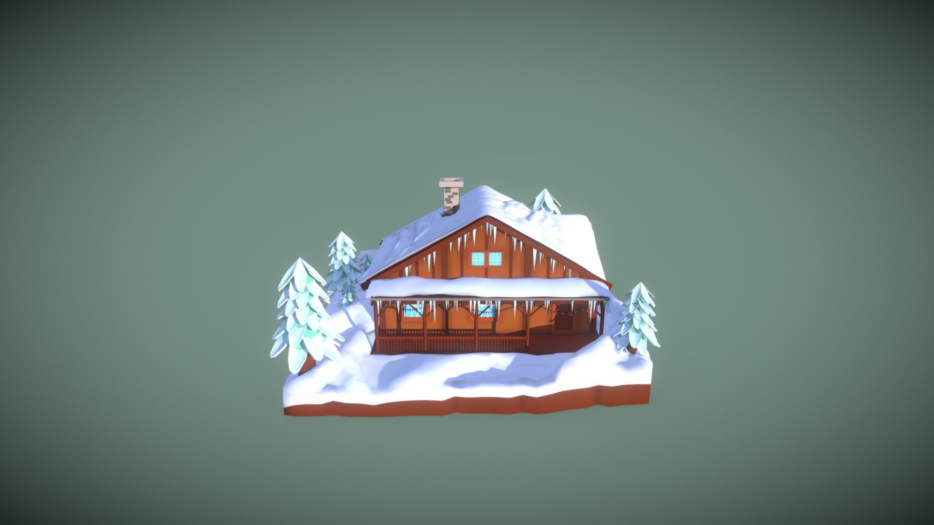 Winter House - Download Free 3D model by HUOOP [e855aaa] - Sketchfab