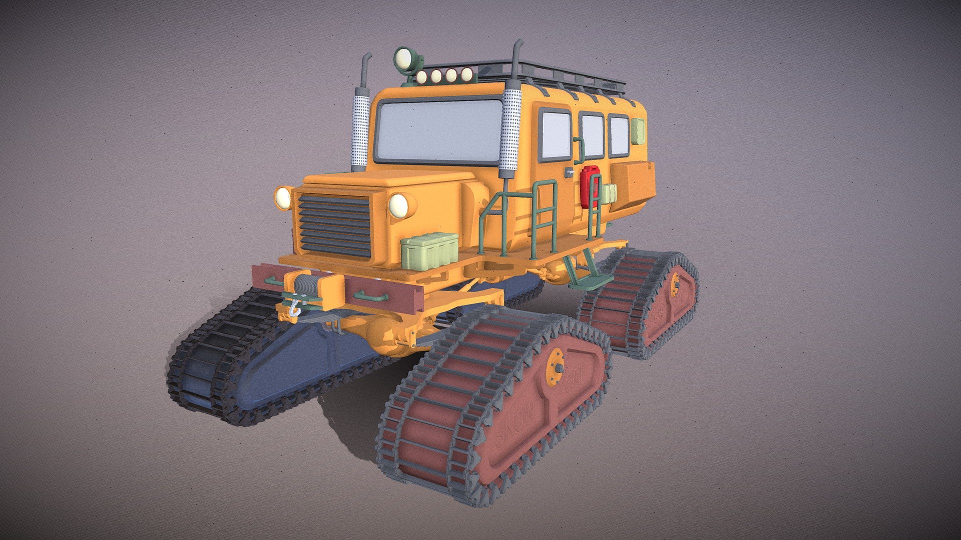 SnowCat - Download Free 3D model by Dmitry_Nzh [e856461] - Sketchfab