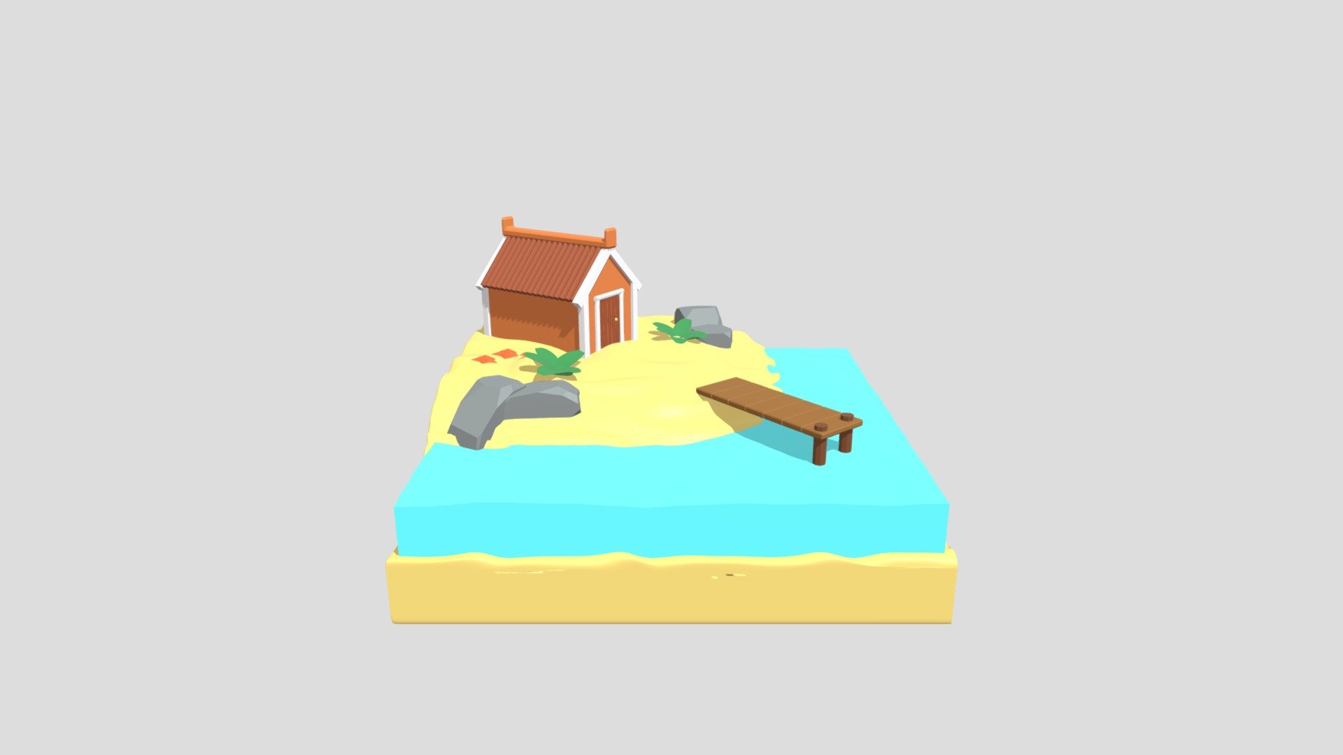 Small Sea V2 - Download Free 3D model by Elochka [e856614] - Sketchfab