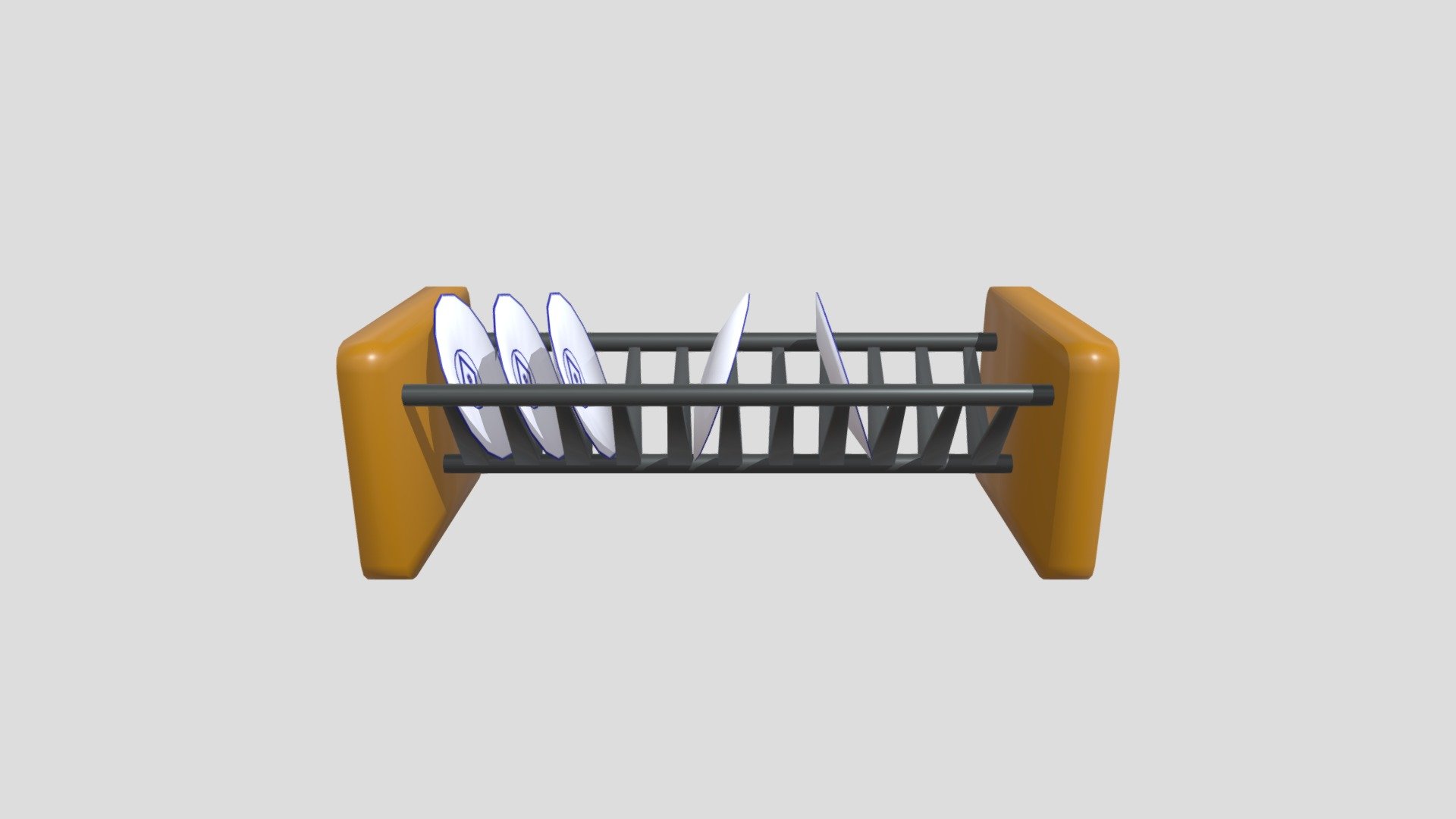 Dish Rack - Download Free 3D model by za23hin [e8579a9] - Sketchfab