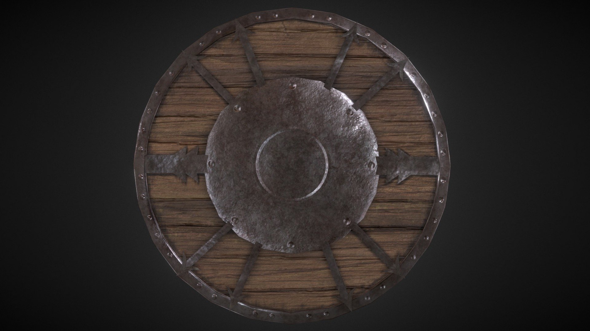 Iron Shield - The Elder Scrolls IV - 3D model by Vincent Gagnon ...