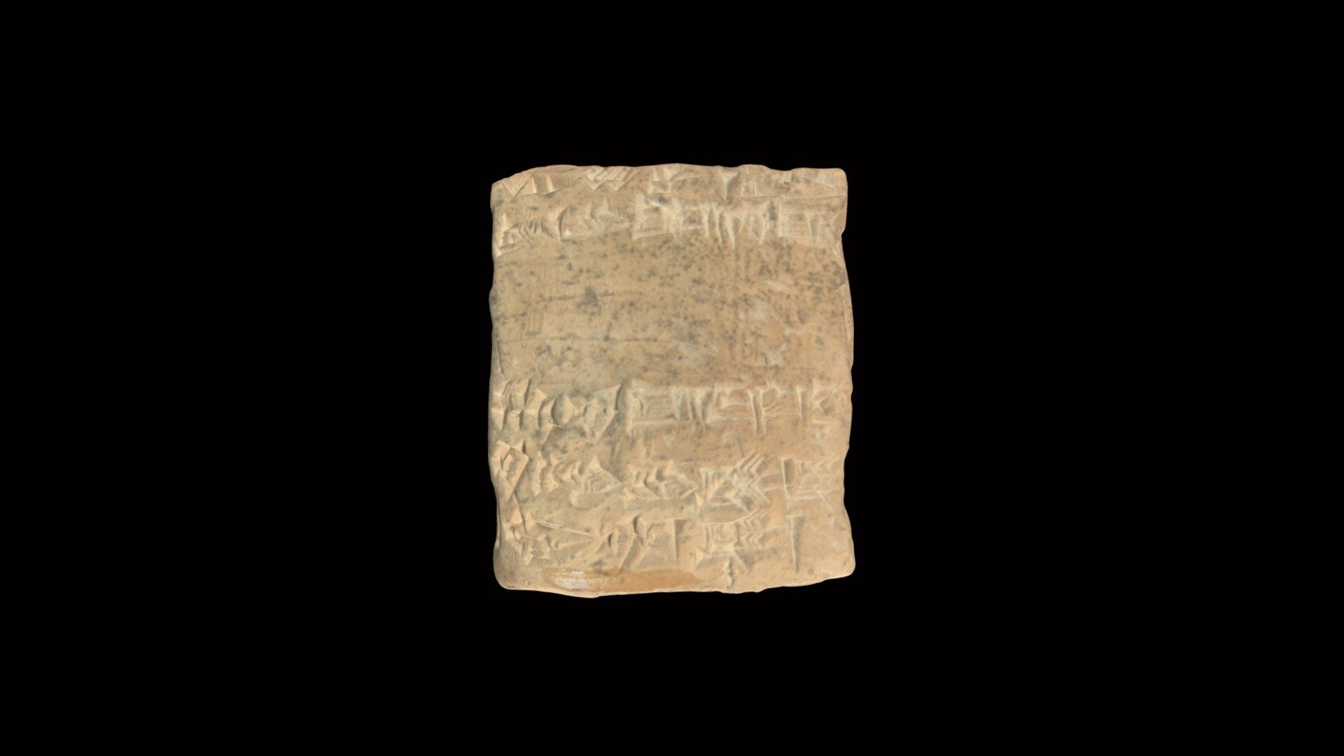 Cuneiform Tablet HMANE1909.5.42 - 3D model by Harvard Museum of the ...