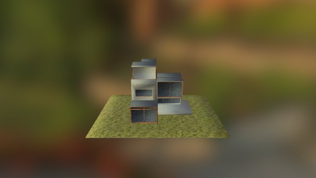 Modern House Textured - 3D model by Ethan.Snell [e85915e] - Sketchfab