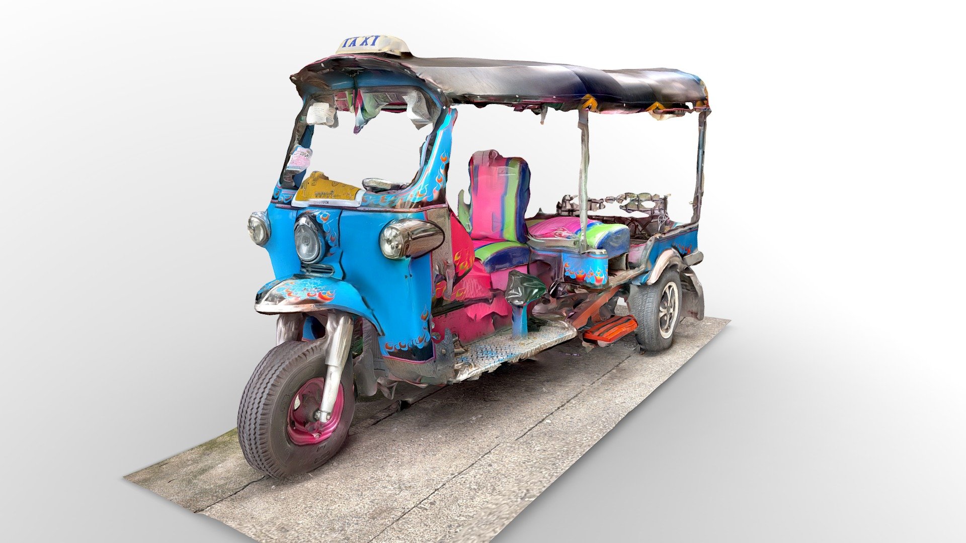 Thai Tuk-Tuk / Auto Rickshaw (Scaniverse LIDAR) - Download Free 3D ...
