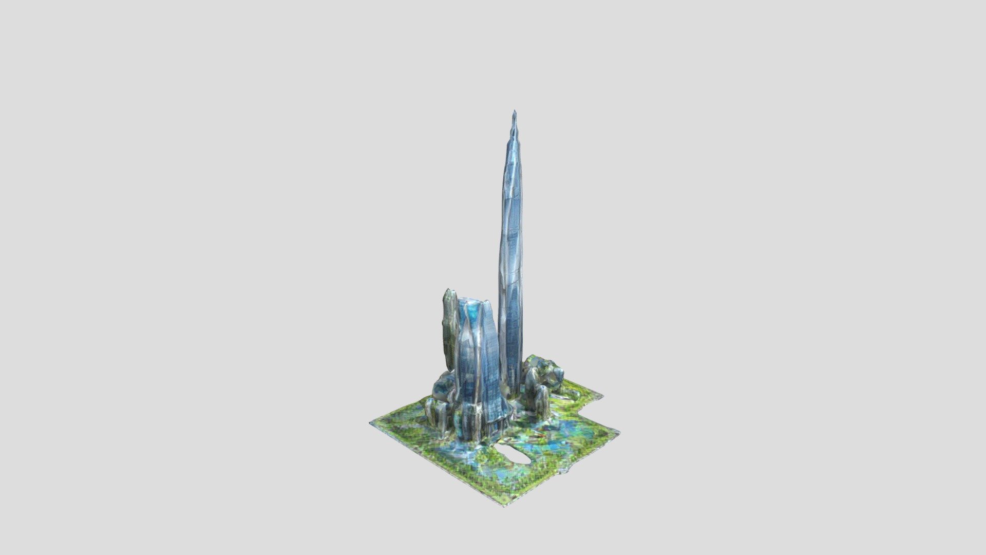 Tower generated by Artificial Intelligence (AI) - 3D model by Vipin ...