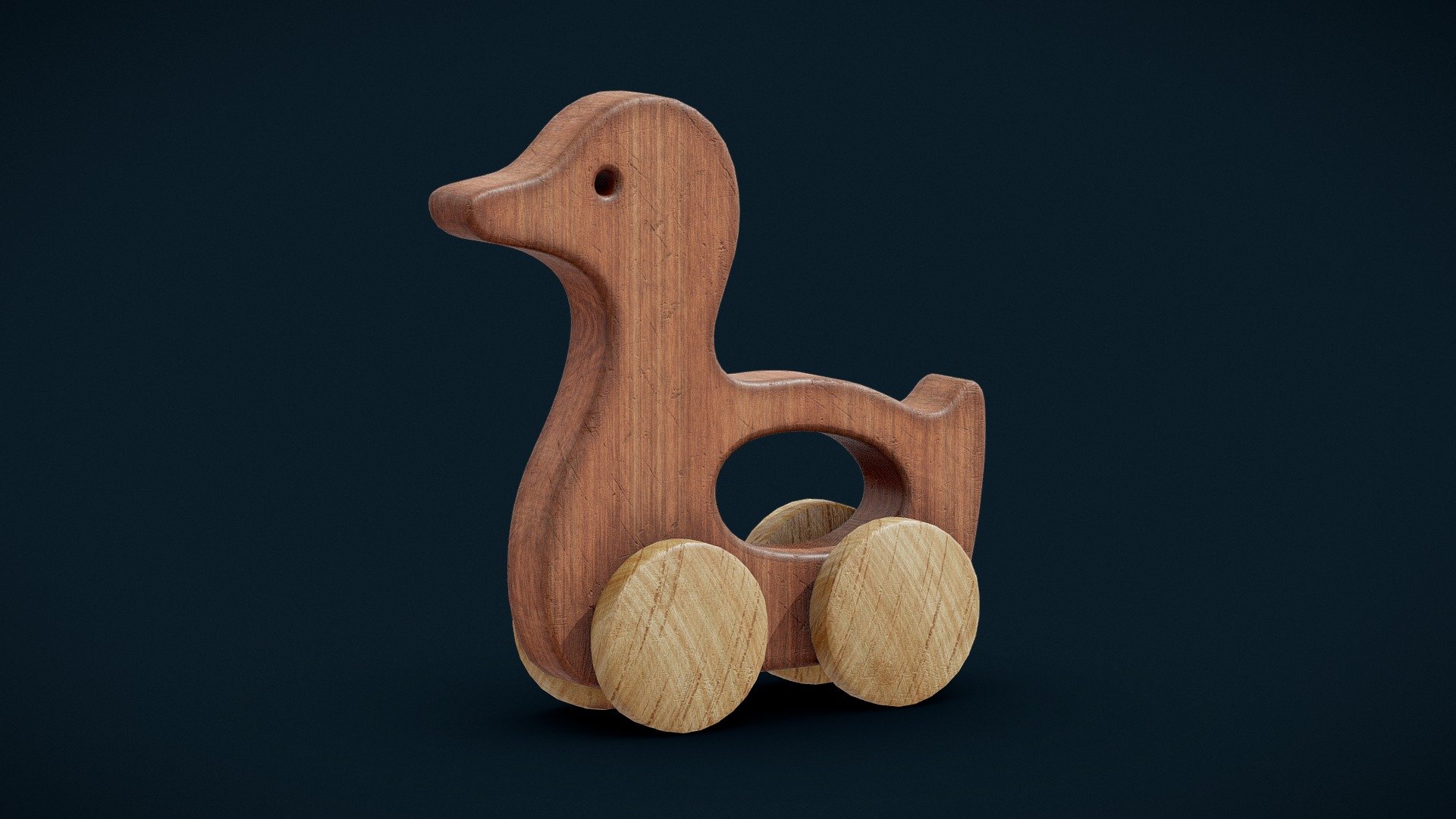 WOODEN DUCK TOY - Download Free 3D model by UJJWAL CHAUHAN (@Ujjwal ...
