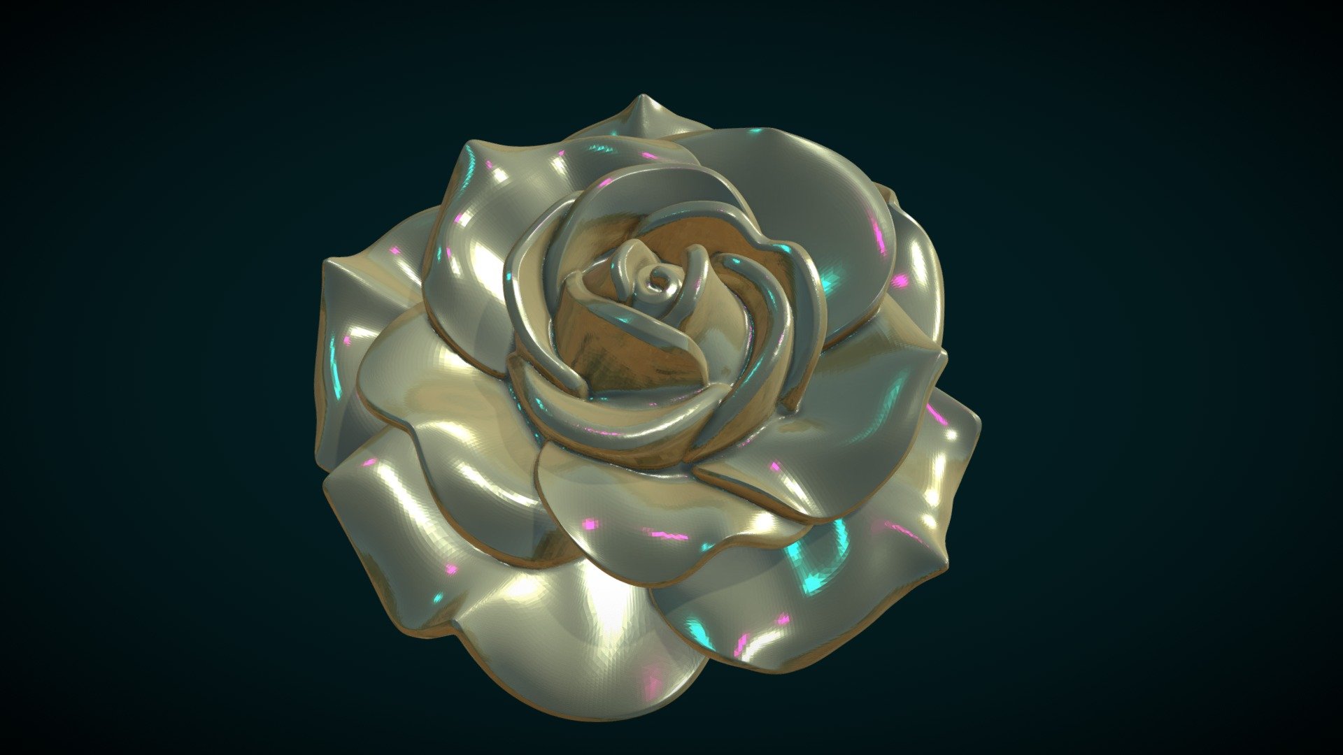Rose bass-relief - 3D model by Skazok [e85ed40] - Sketchfab